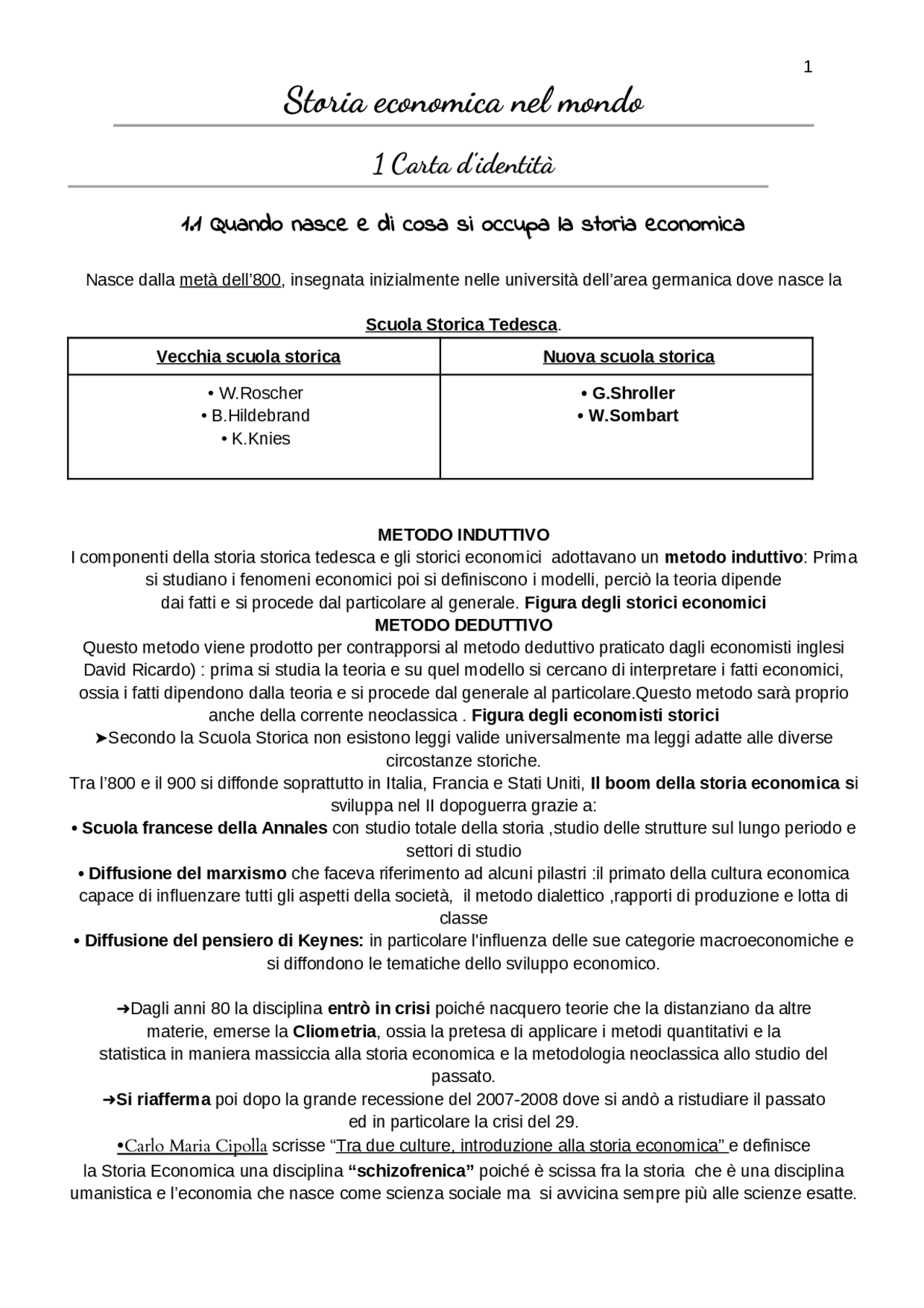 Appunti di storia economica del PRIMO PARZIALE di Massimo Fornasari- VOTO 30 E LODE | Appunti di ...