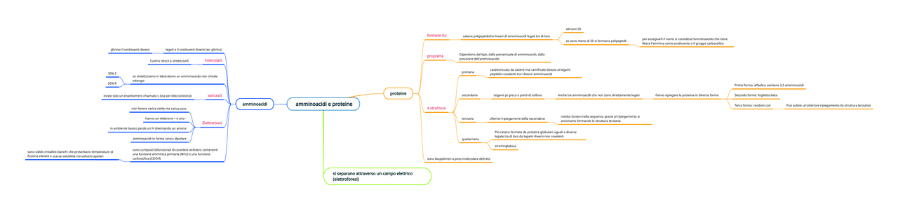 Proteine E Amminoacidi Schemi E Mappe Concettuali Di Chimica Docsity