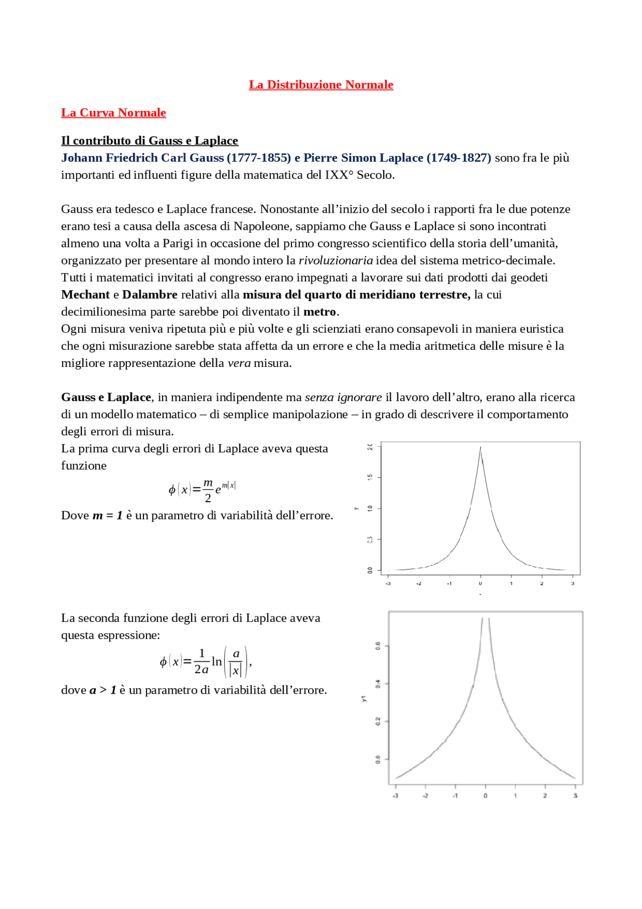 Distribuzione e Curva Normale | Dispense di Statistica | Docsity