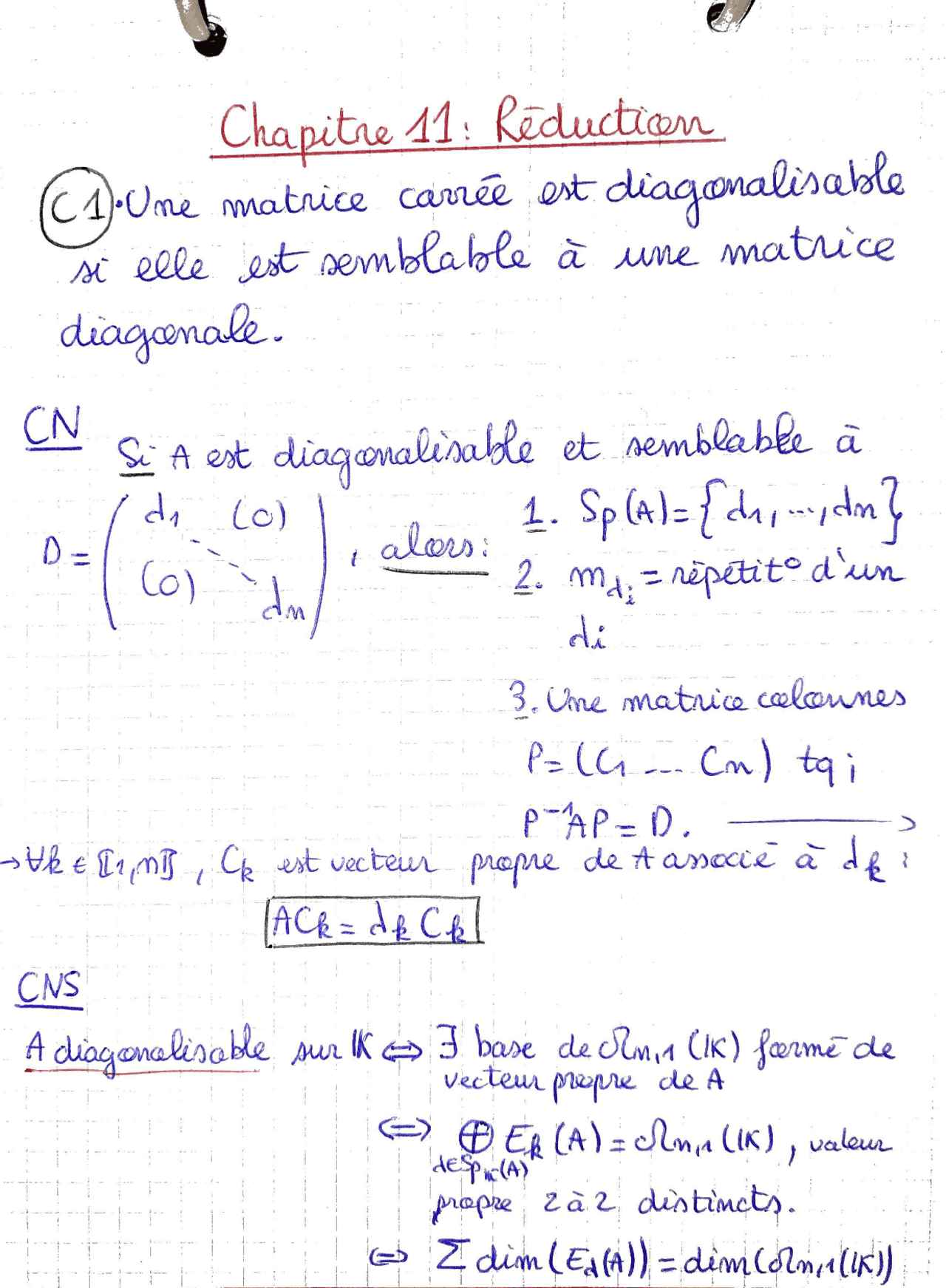 Diagonalisationtrigonalisation Cour Résumé Lectures Mathématiques