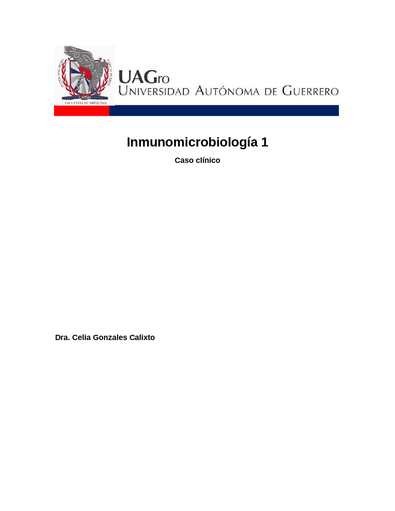 Caso Clínico De Inmunología Apuntes De Inmunología Docsity