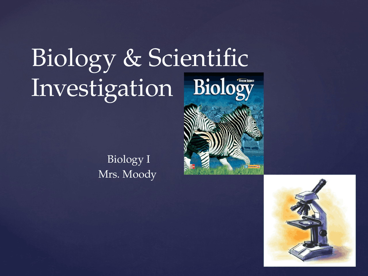 Biology and Scientific Investigation PowerPoint | Slides Biology | Docsity