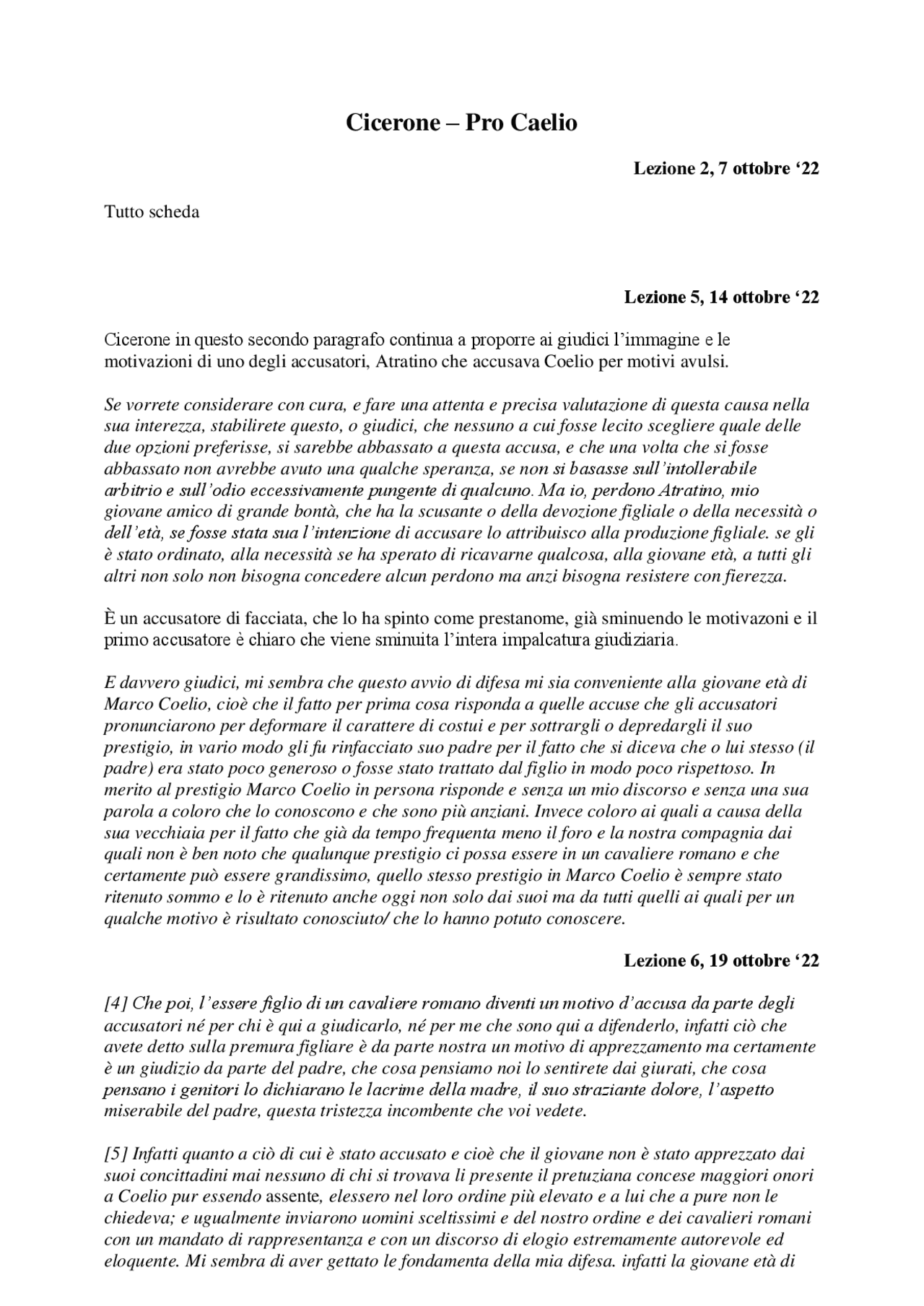 Lingua Latina I Riboldi Appunti Di Lingua Latina Docsity