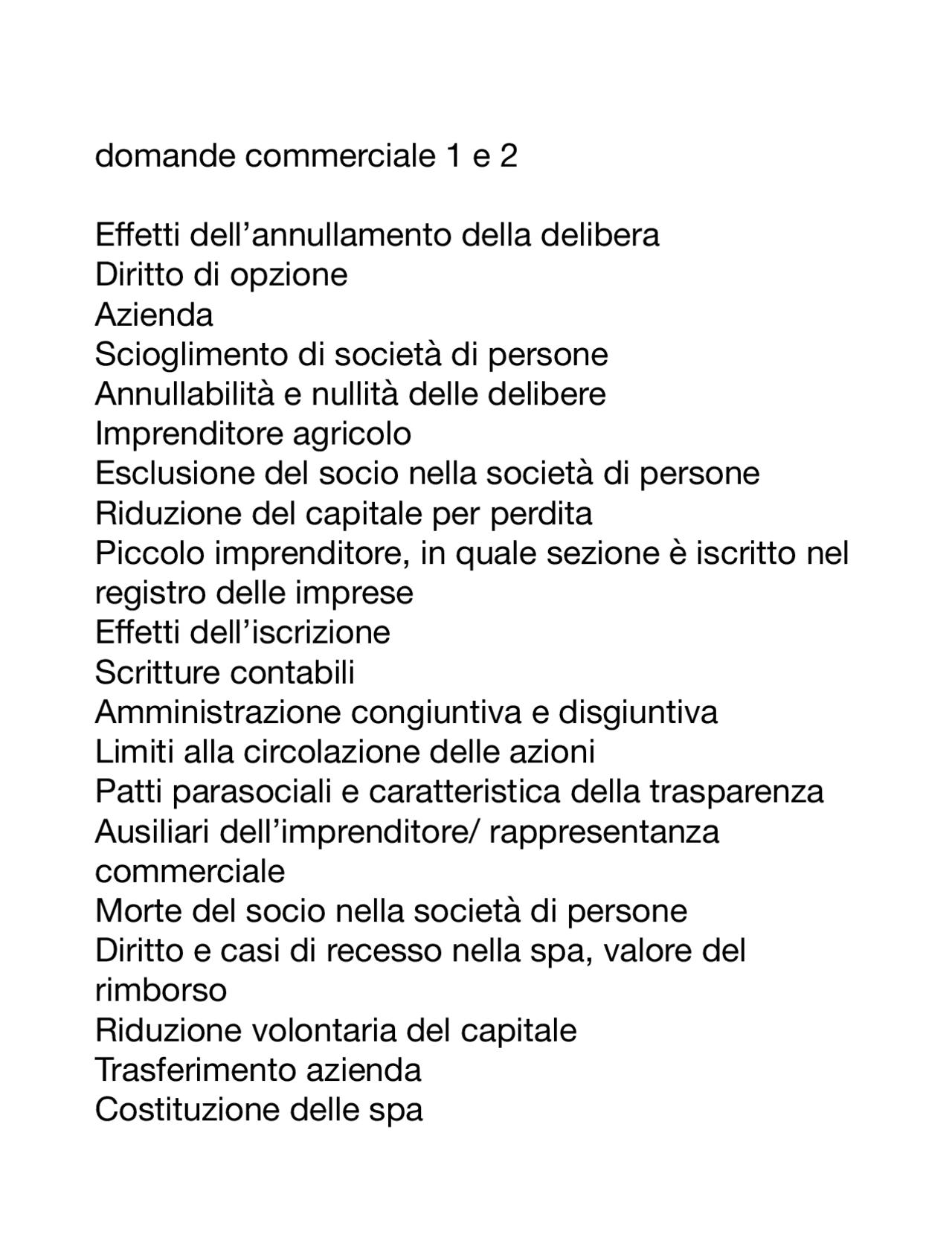 Domande Relative Allesame Schemi E Mappe Concettuali Di Diritto