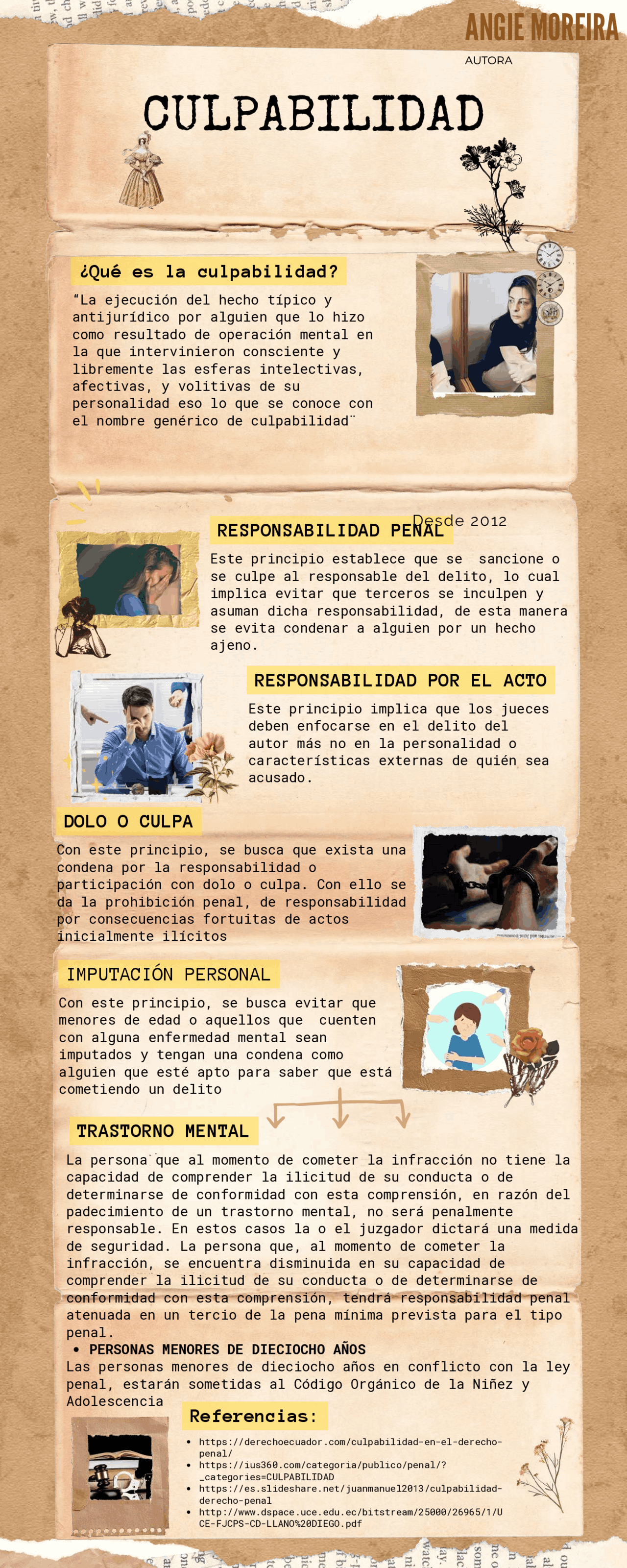 Culpabilidad y la antijuridicidad | Esquemas y mapas conceptuales de ...