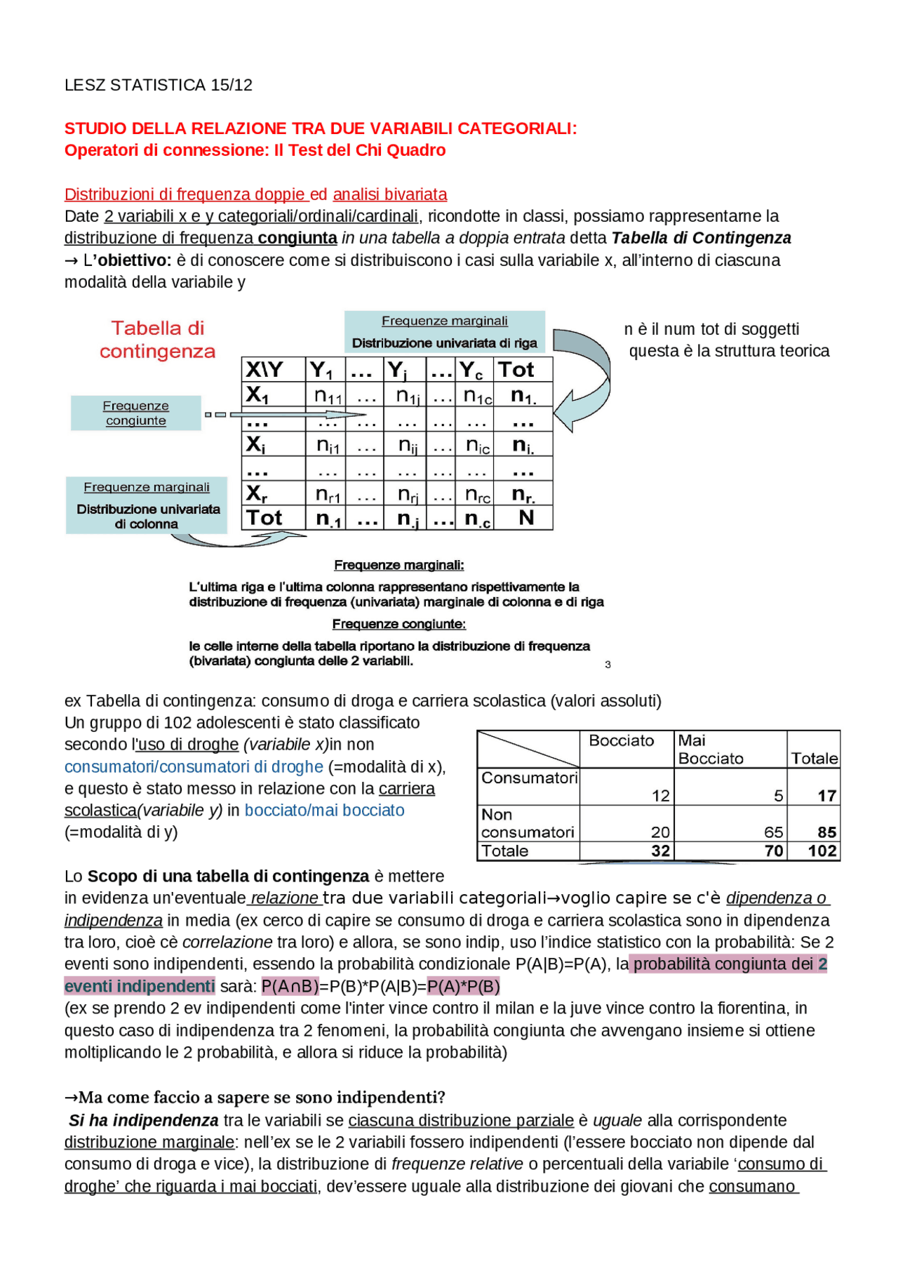 Statistica: Chi Quadro e Coefficiente di Correlazione (r di Pearson ...