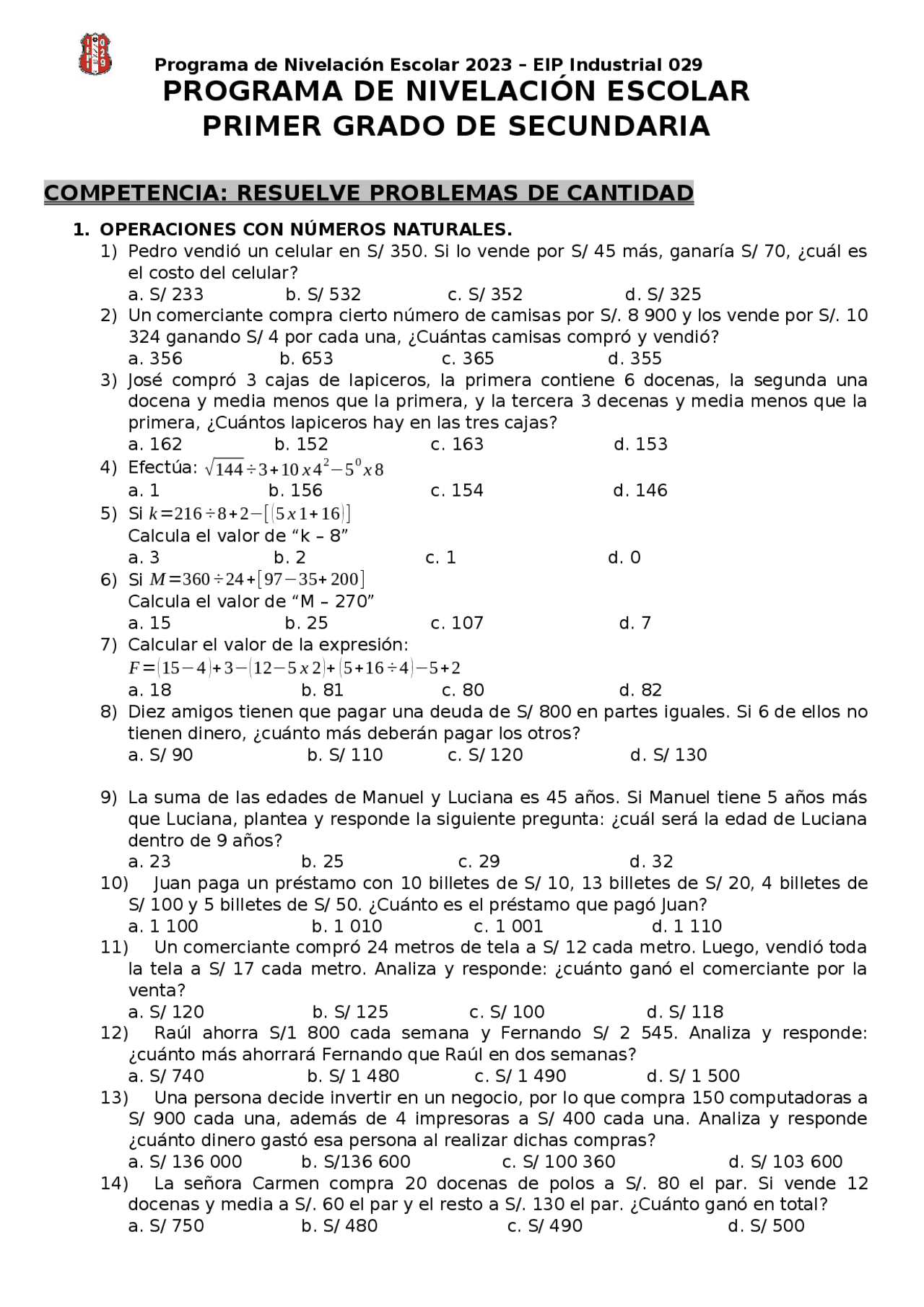FRACCIONES RESTA Y SUMA DE NUMEROS | Ejercicios de Matemáticas | Docsity