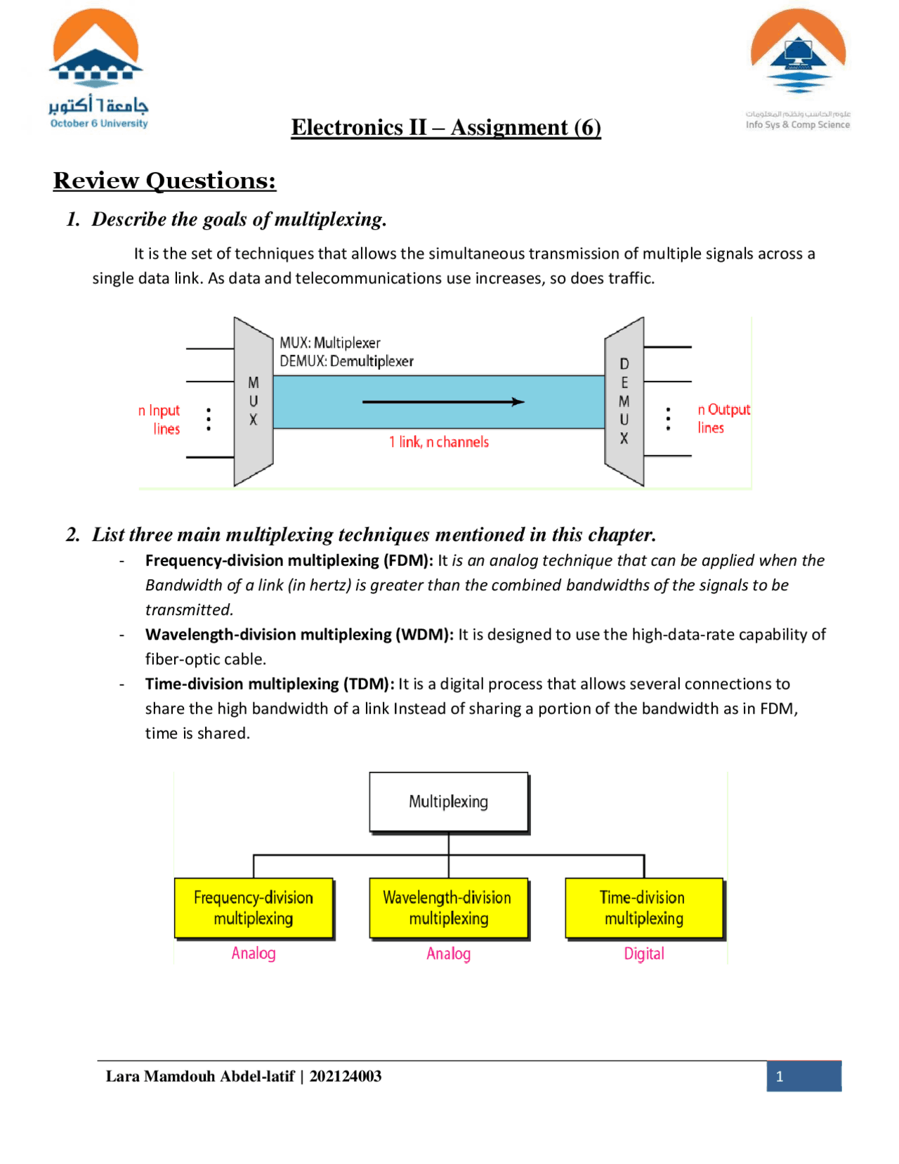 Data Communication Questions And Problems Assignments Data Communication Systems And Computer 6609
