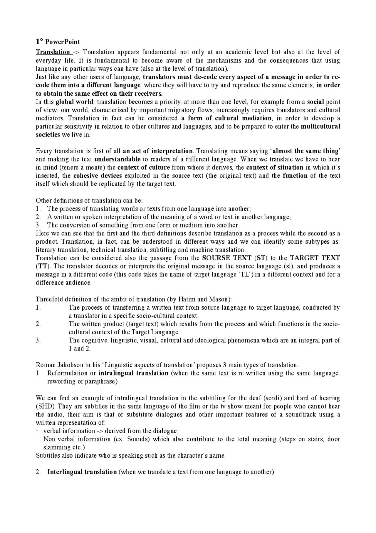 lingua-e-traduzione-inglese-i-appunti-di-lingua-inglese-docsity
