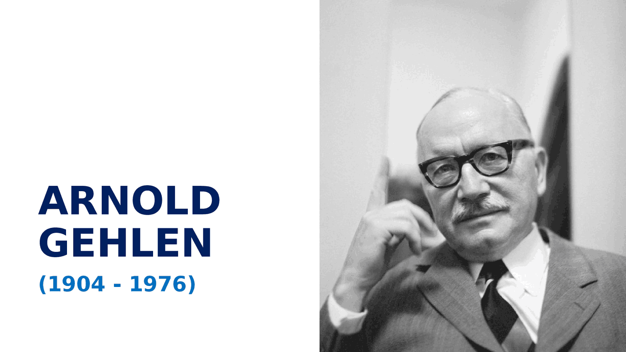 Arnold gehlen filosofo antropologo | Slide di Antropologia | Docsity