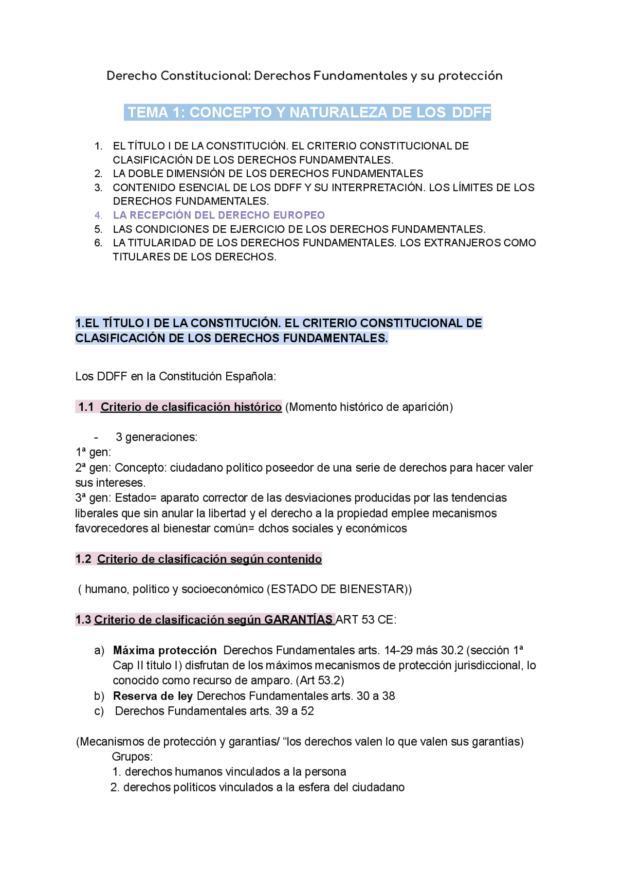 Derecho Constitucional Iii Apuntes De Derecho Constitucional Docsity