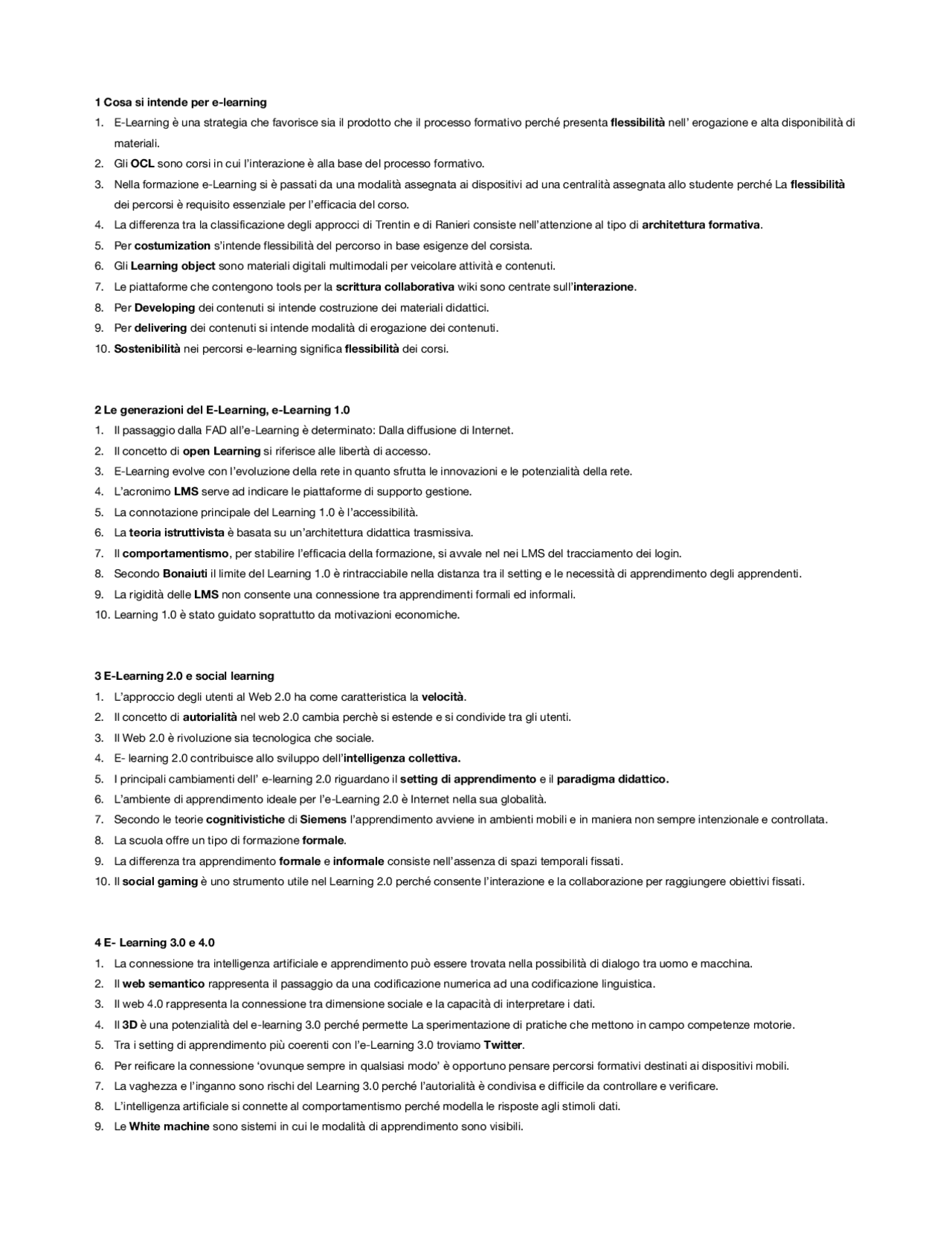 E-learning e media education | Panieri di Machine learning | Docsity