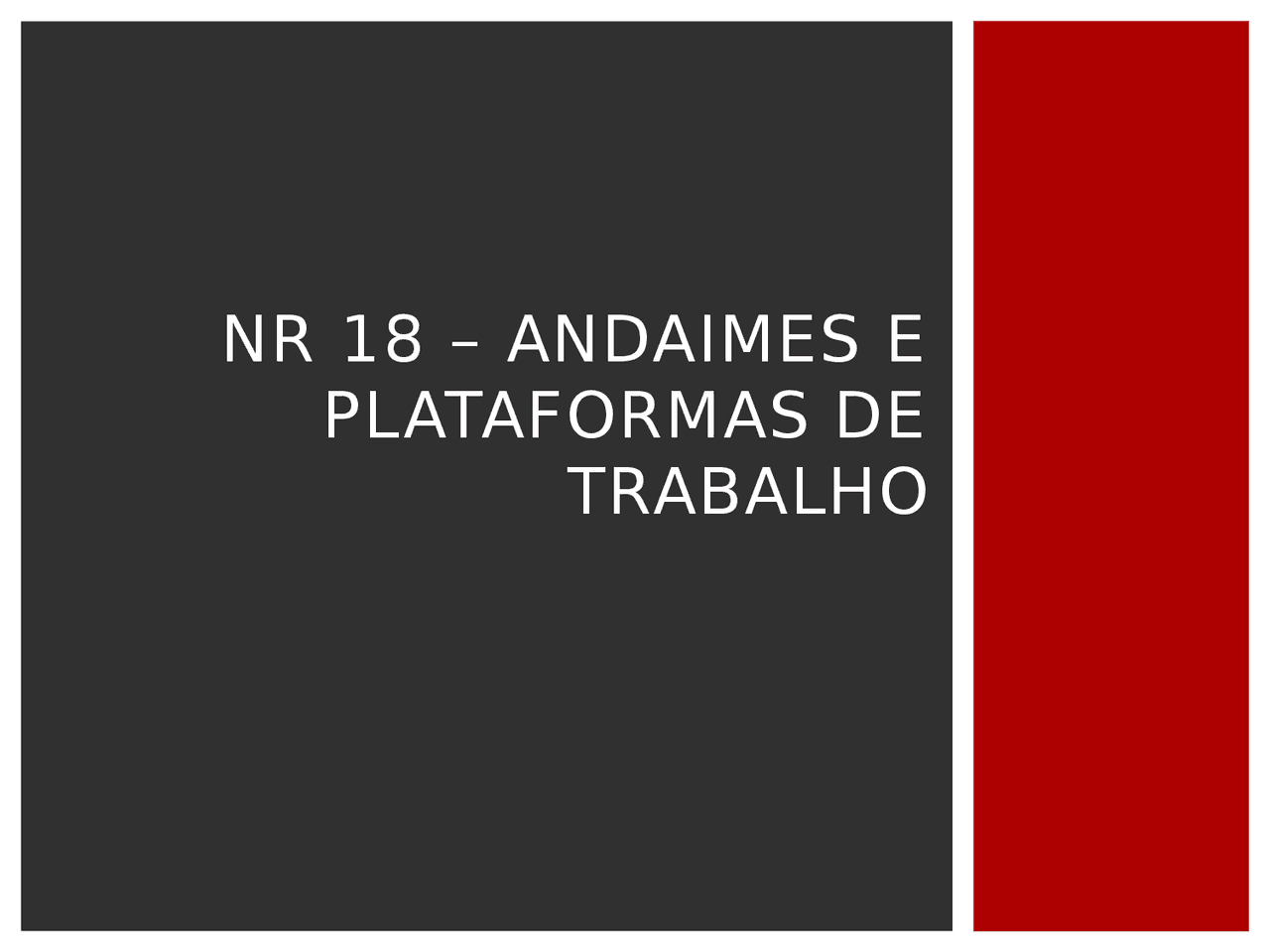 Treinamentos De Segurança Do Trabalho Slides Segurança Do Trabalho