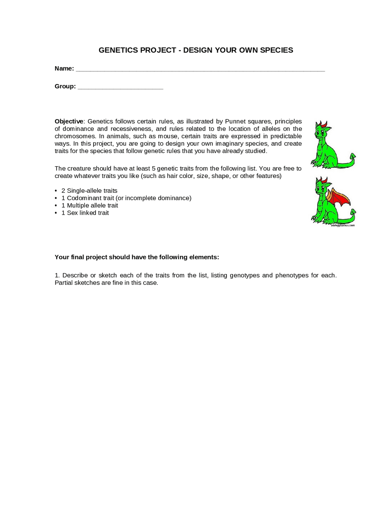 Ejercicios Acerca De La Genética Ejercicios De Biología Docsity