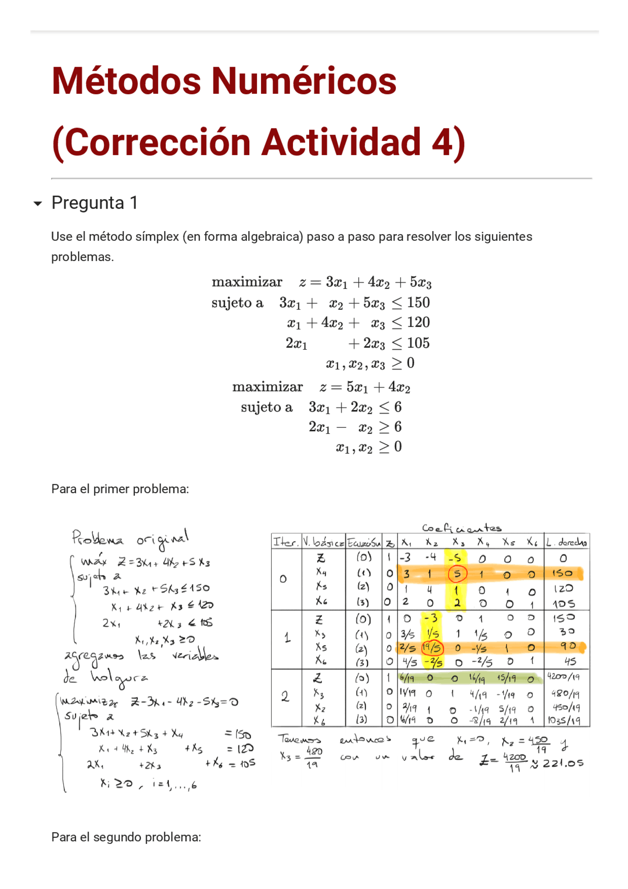 Materia de métodos numéricos | Guías, Proyectos, Investigaciones de Métodos Numéricos | Docsity