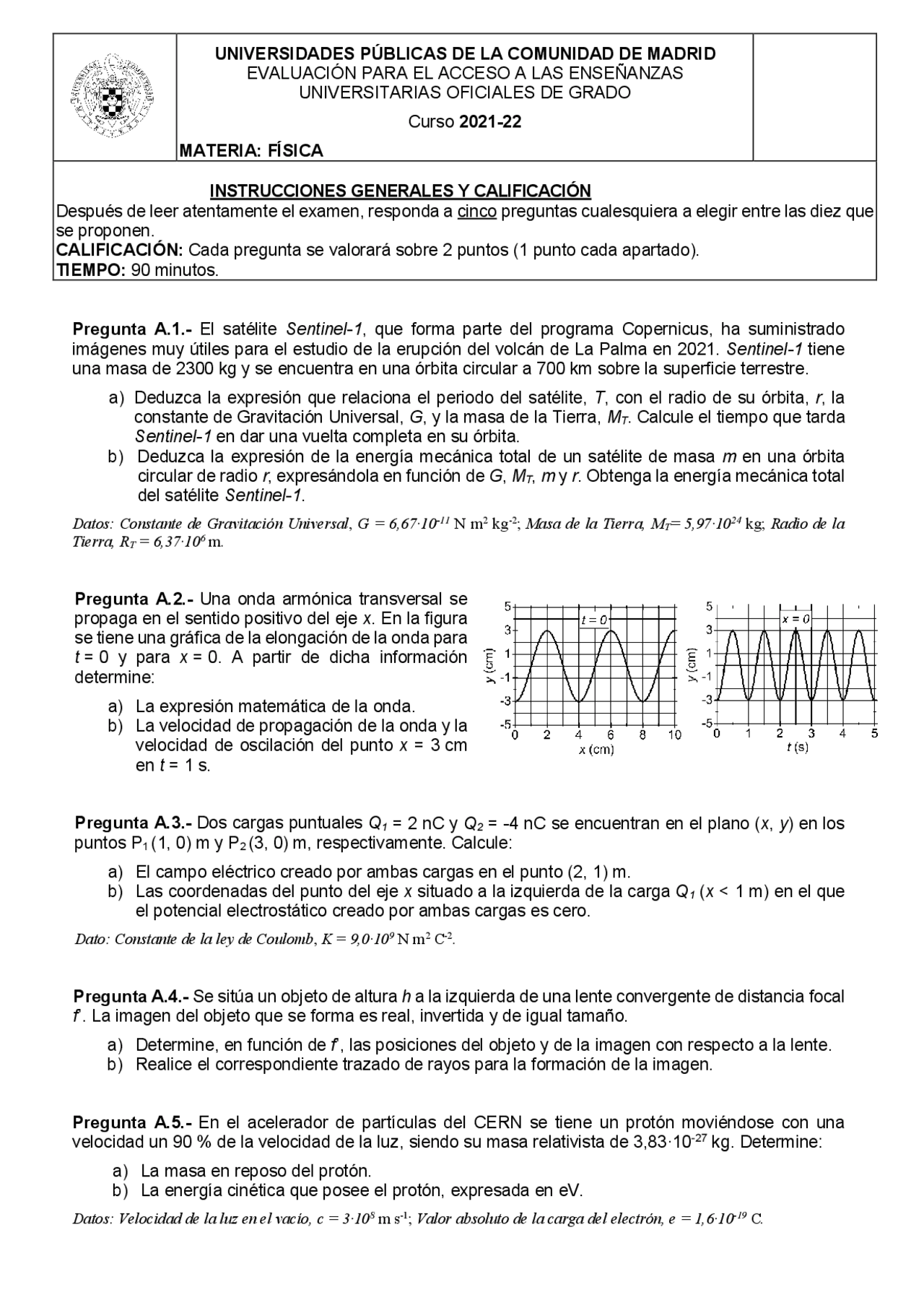 Fisica Ejercicios 2 Bachillerato Apuntes De Física Docsity