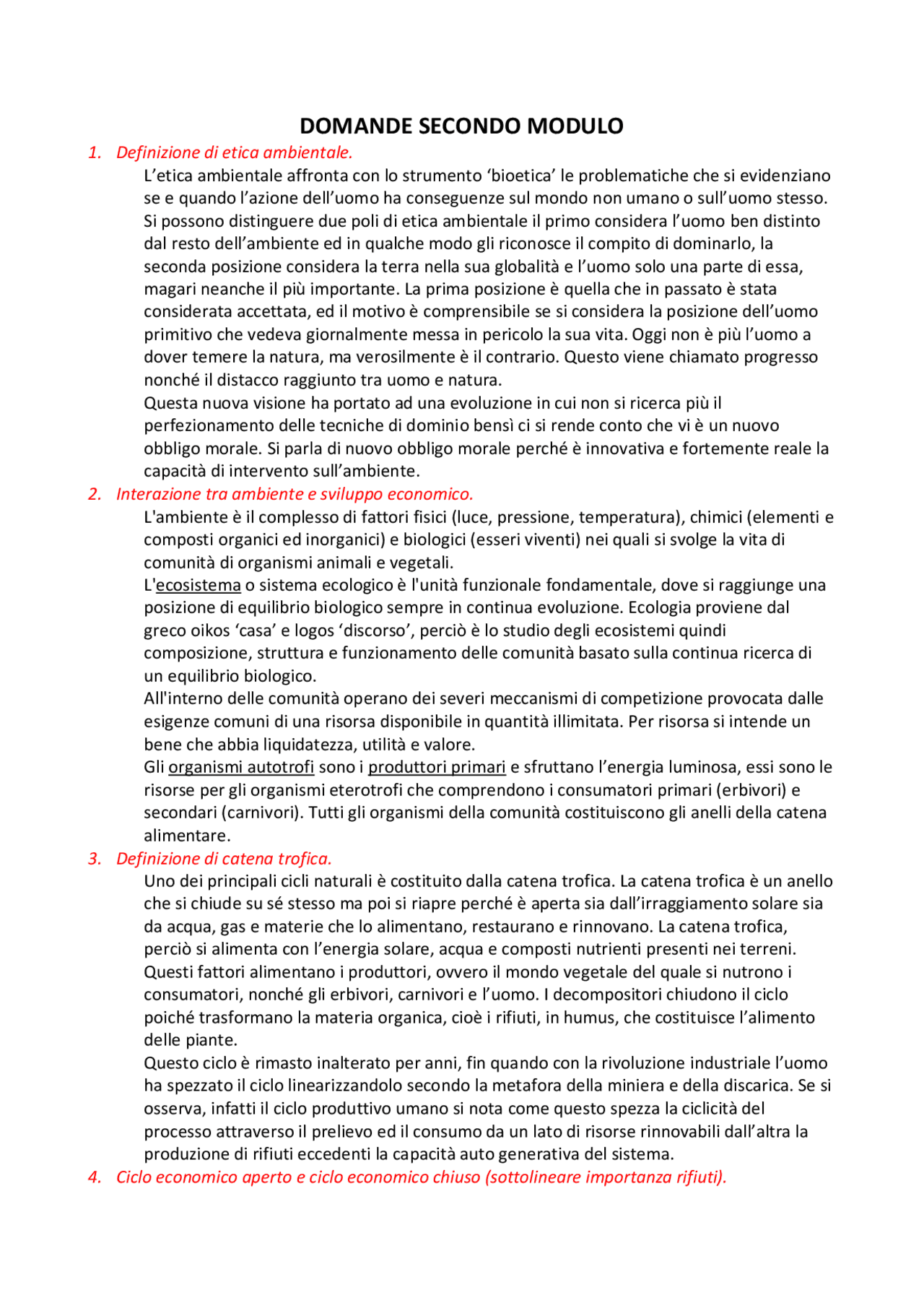 Domande secondo modulo, prima parte prof Matarazzo | Sbobinature di Sistemi Di Gestione ...