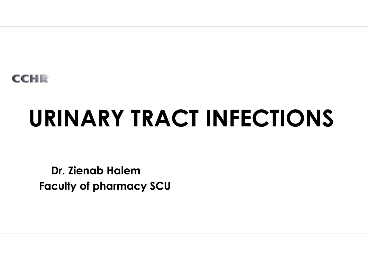 Urinary Tract Infections: Causes, Treatment, and Prevention | Study ...