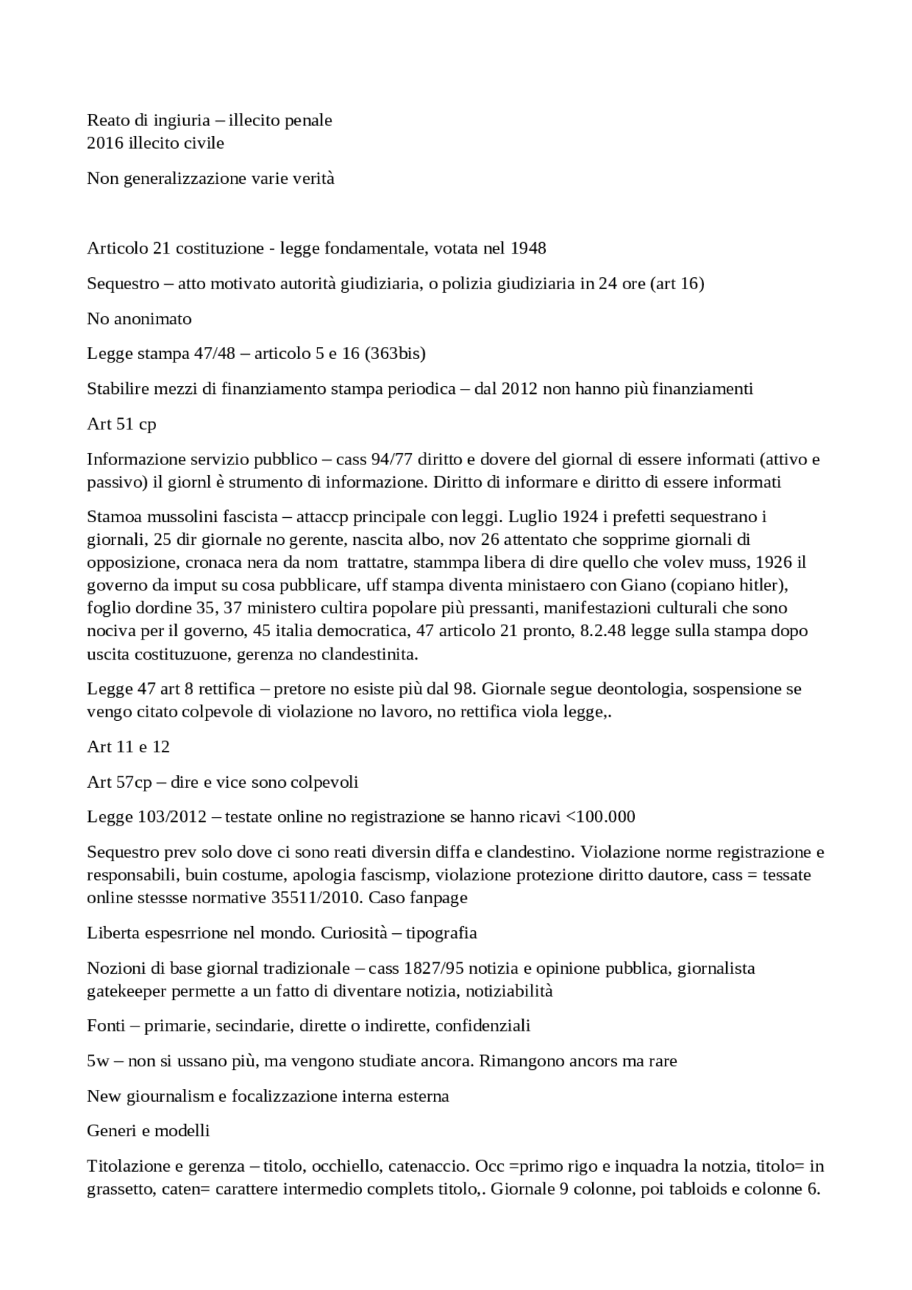 Lezioni 2021 2022 Riassunti Schemi E Mappe Concettuali Di