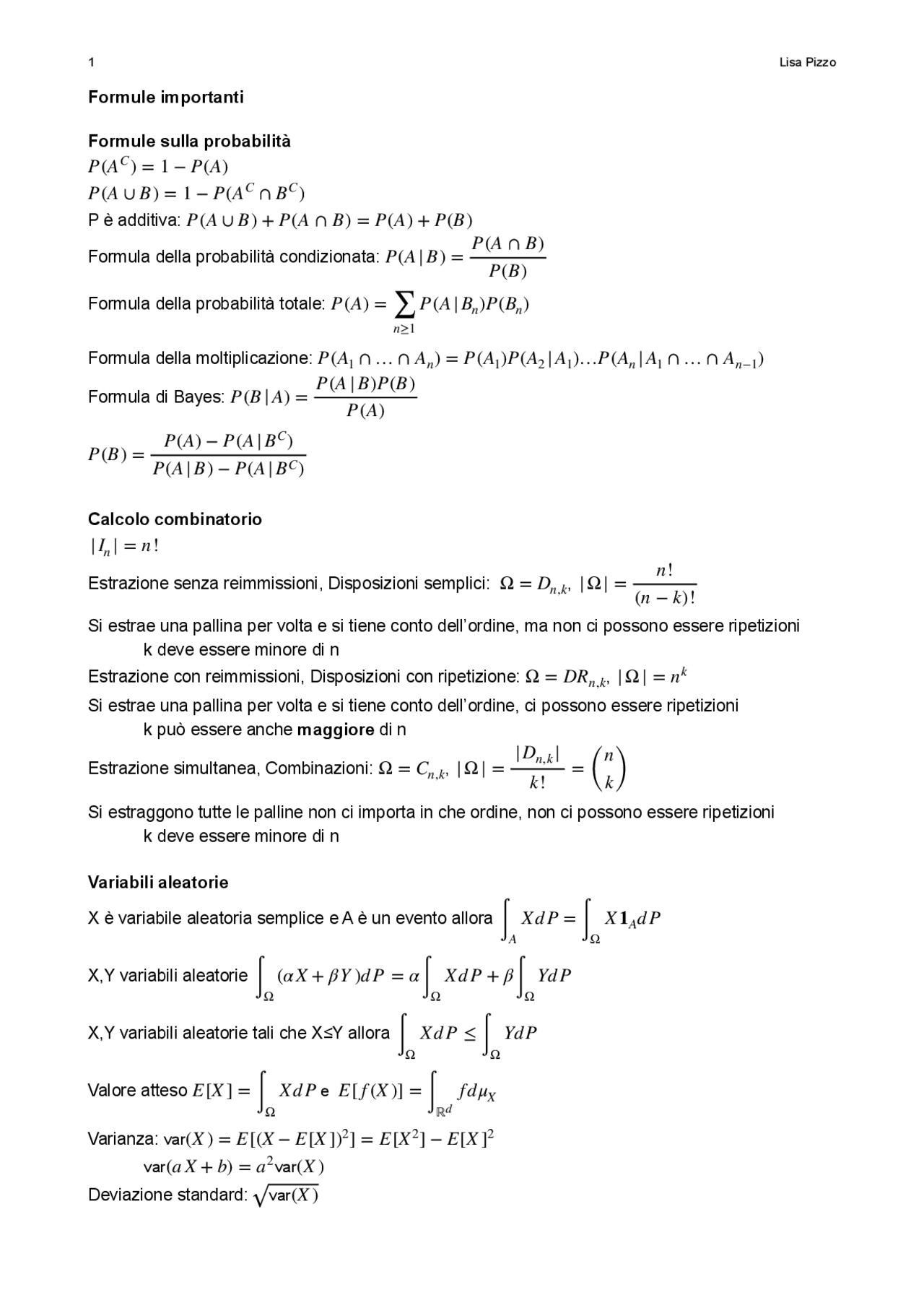 Schema Riassuntivo Di Formule Schemi E Mappe Concettuali Di