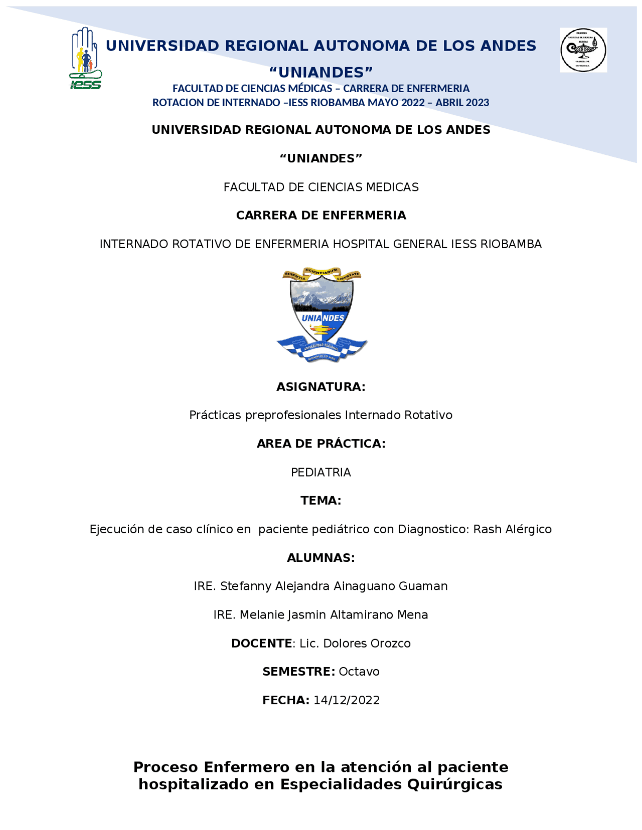 Caso Clinico De Rash Apuntes De Metodología De Investigación Docsity