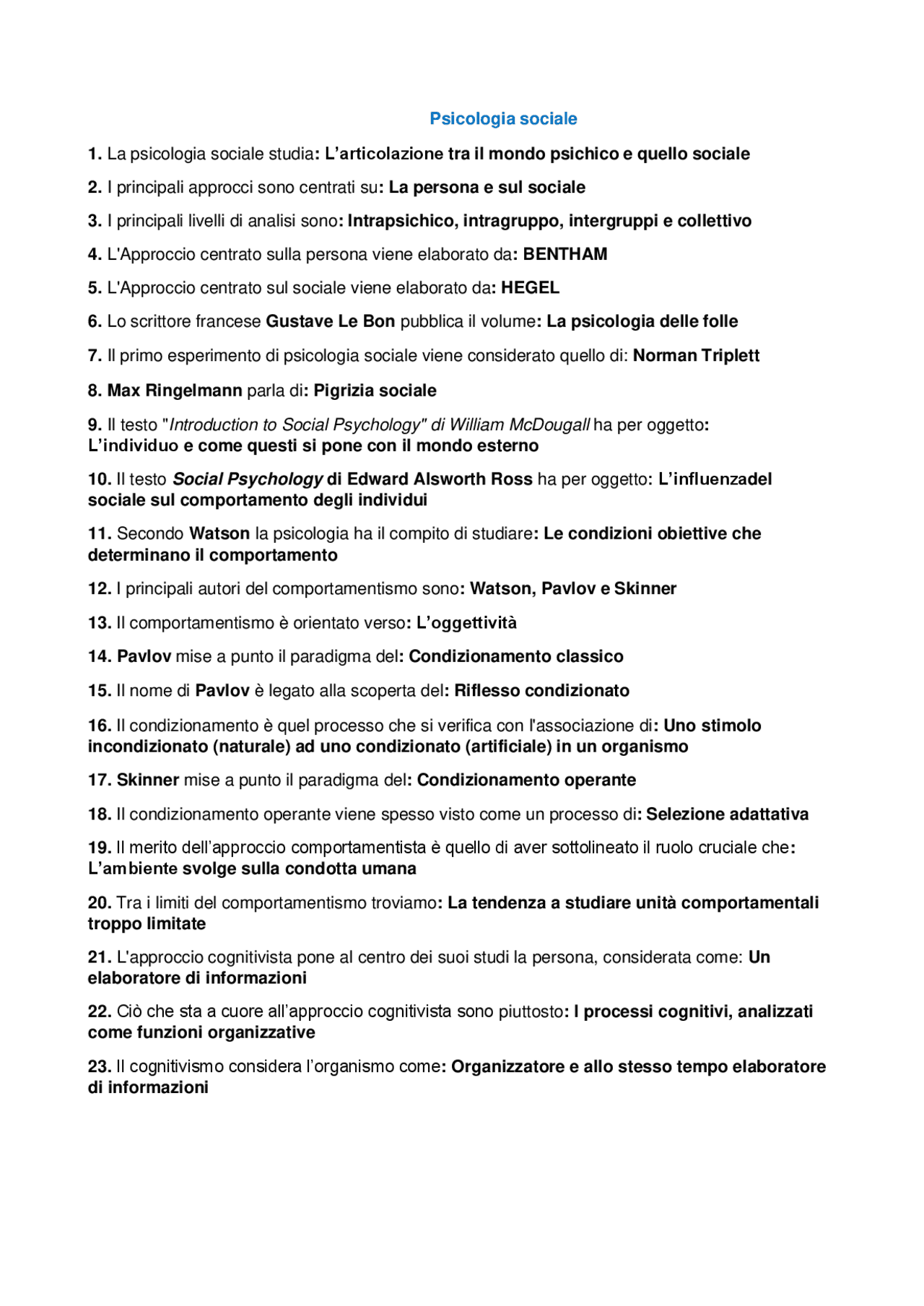 Psicologia Sociale Agg A Febbraio Scienze E Tecniche Psicologiche Lm 24
