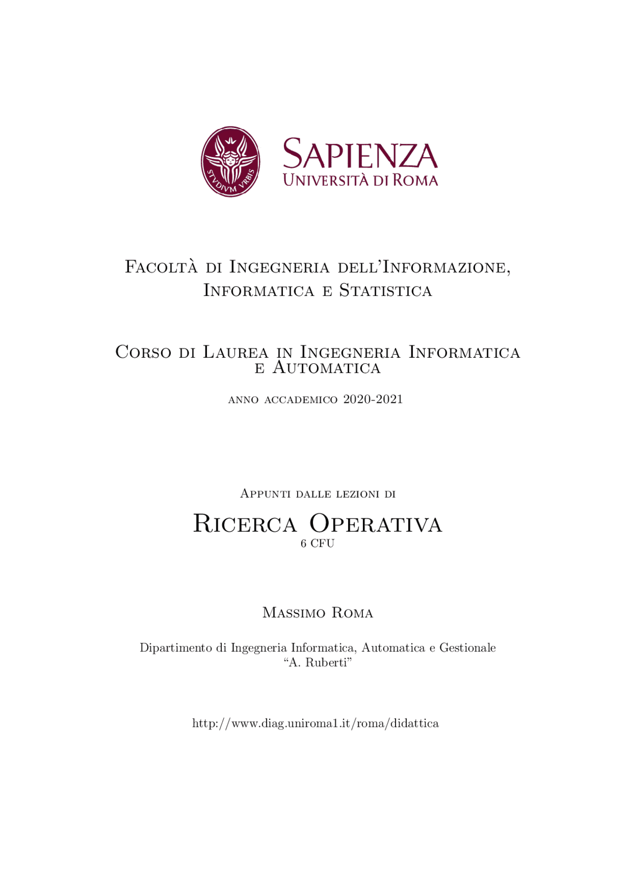 Ricerca Operativa Corso Esercizi Di Ricerca Operativa Docsity