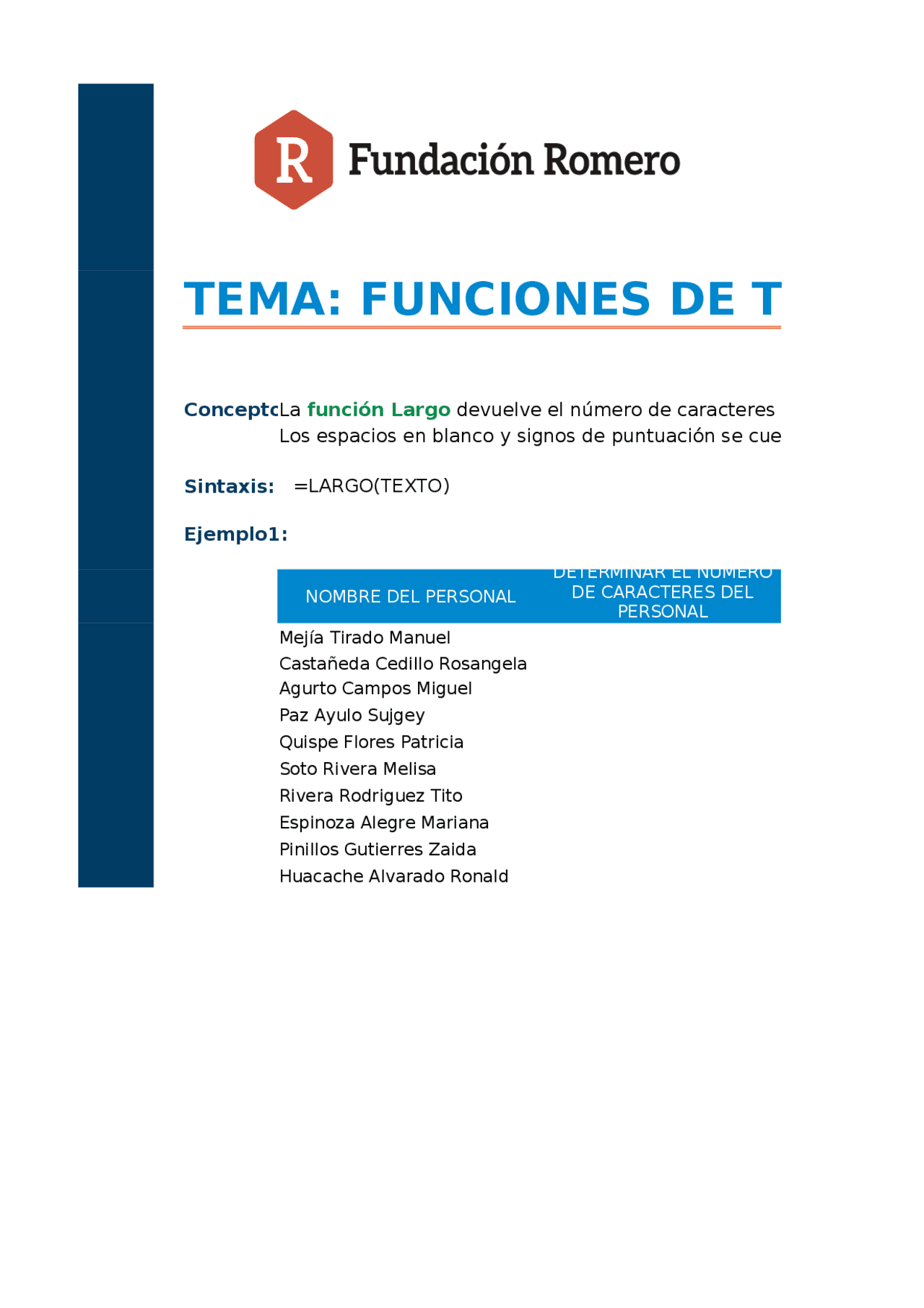 Trabajar en Excel facil | Ejercicios de Competencias en MS Microsoft Excel | Docsity