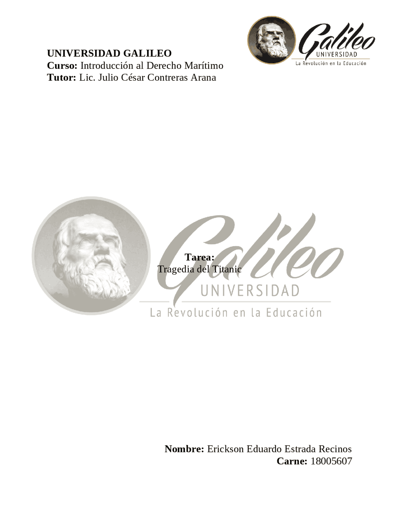 Historia Del Titanic Resúmenes De Derecho Marítimo Docsity