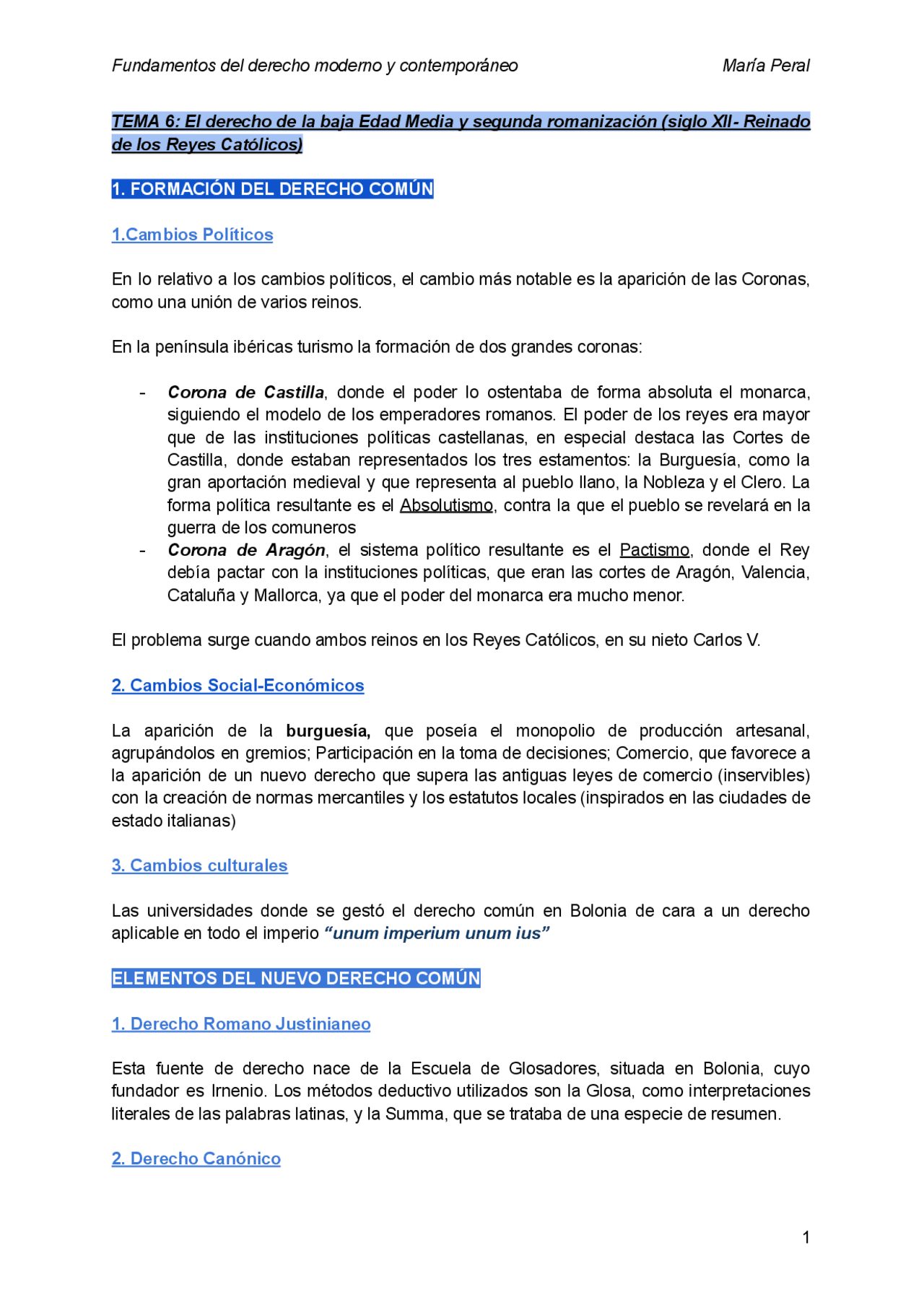 Apuntes Historia Del Derecho Apuntes De Historia Del Derecho Docsity