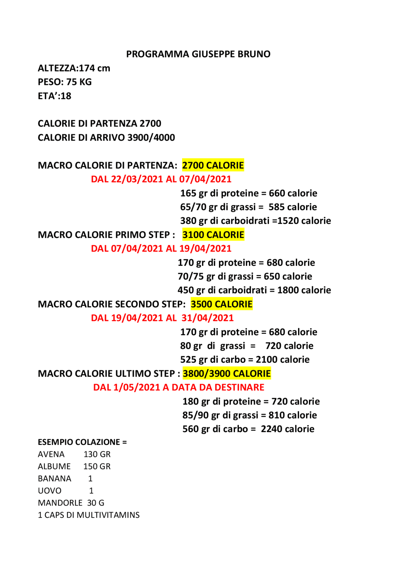 Scheda Allenamento Per Avanzati Esercizi Di Educazione Fisica Docsity