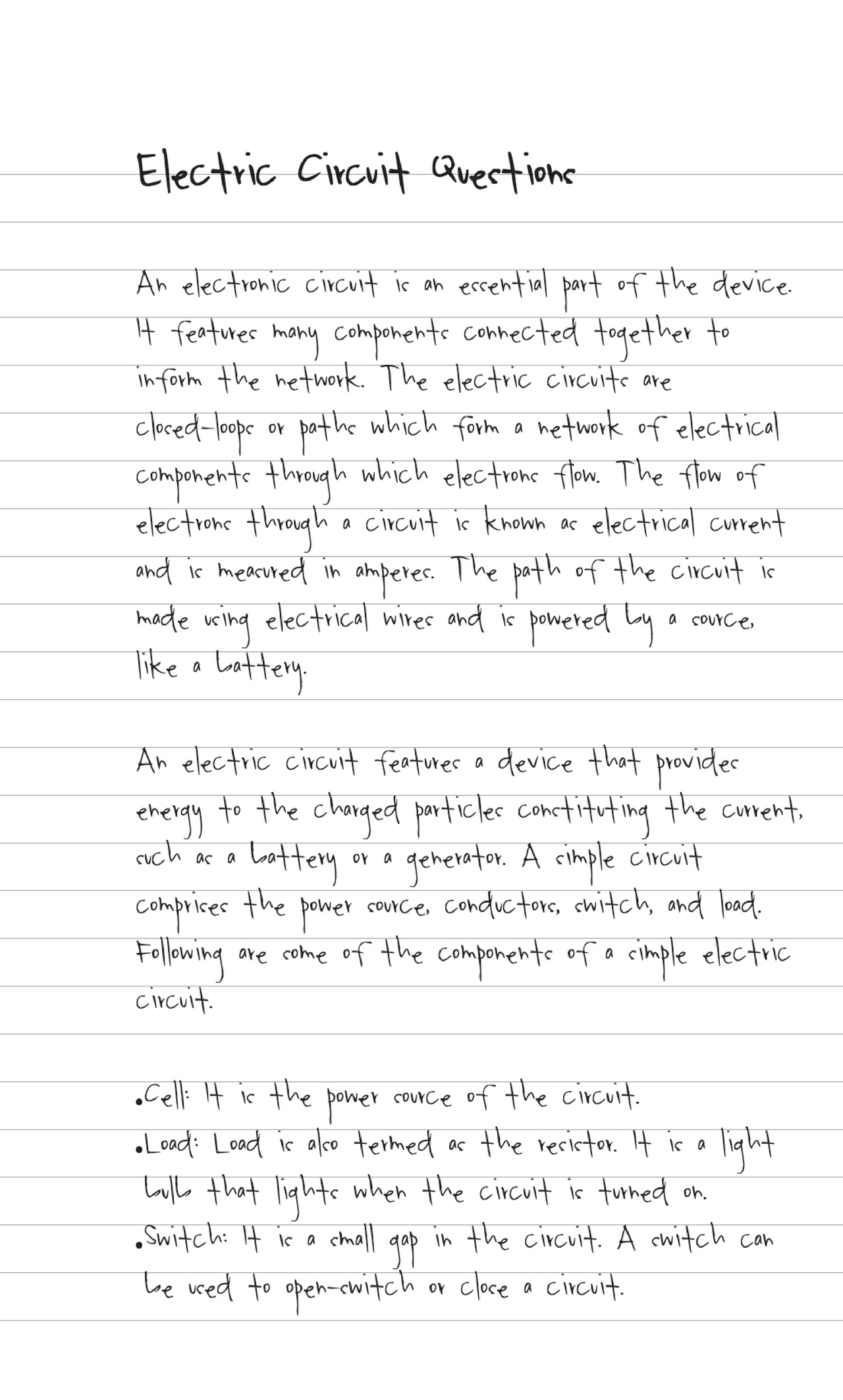 Important questions and answers of chapter electric circuit in physics ...