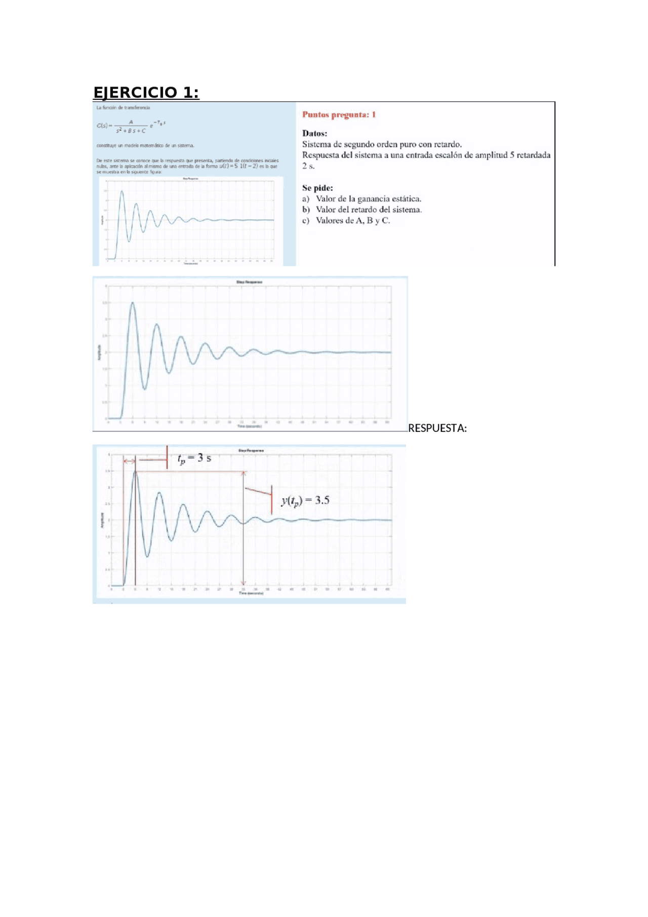 Examen Sistemas De Control Apuntes De Sistemas De Control Docsity