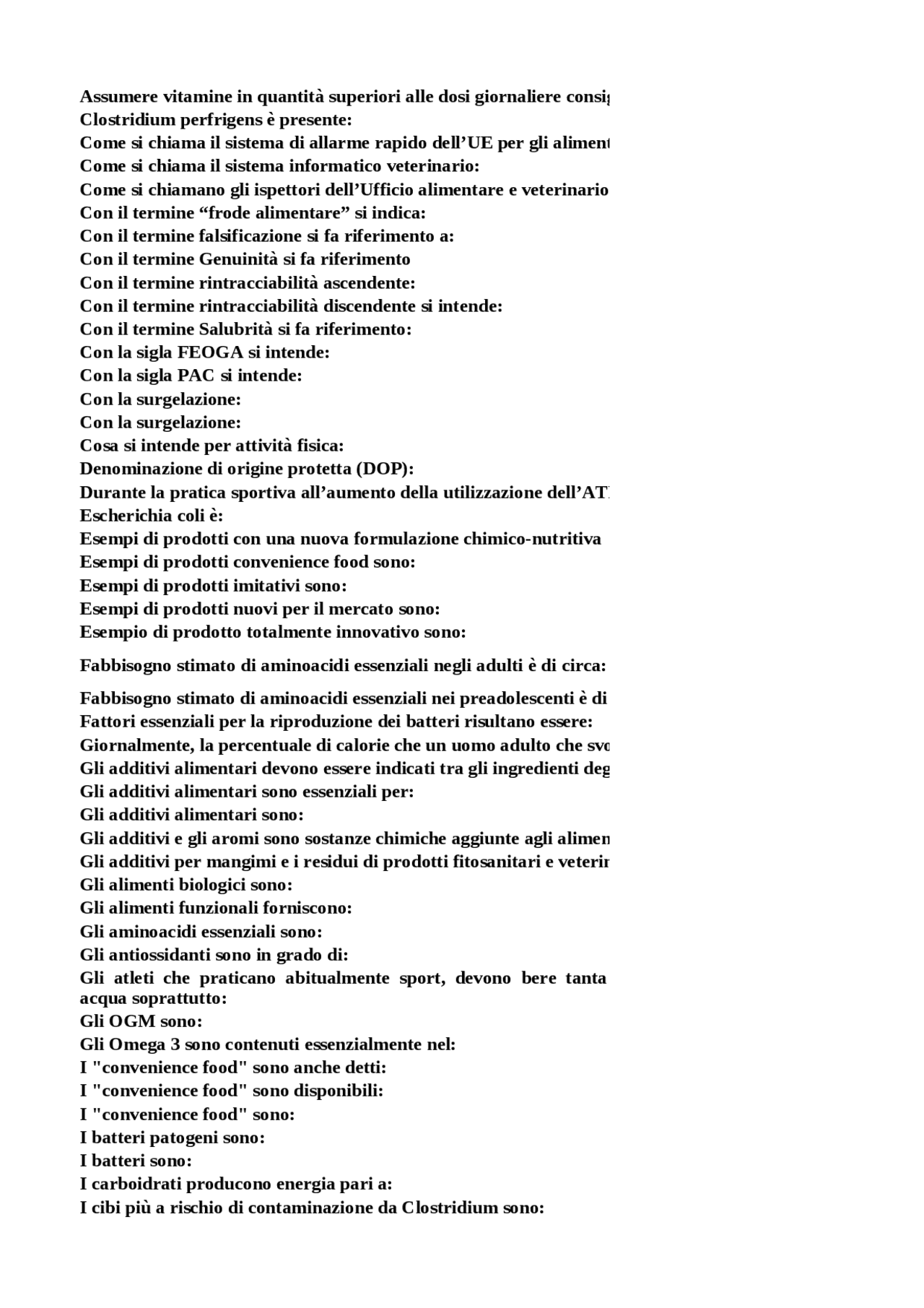 Domande E Risposte Pegaso Prove Desame Di Scienze Motorie Docsity