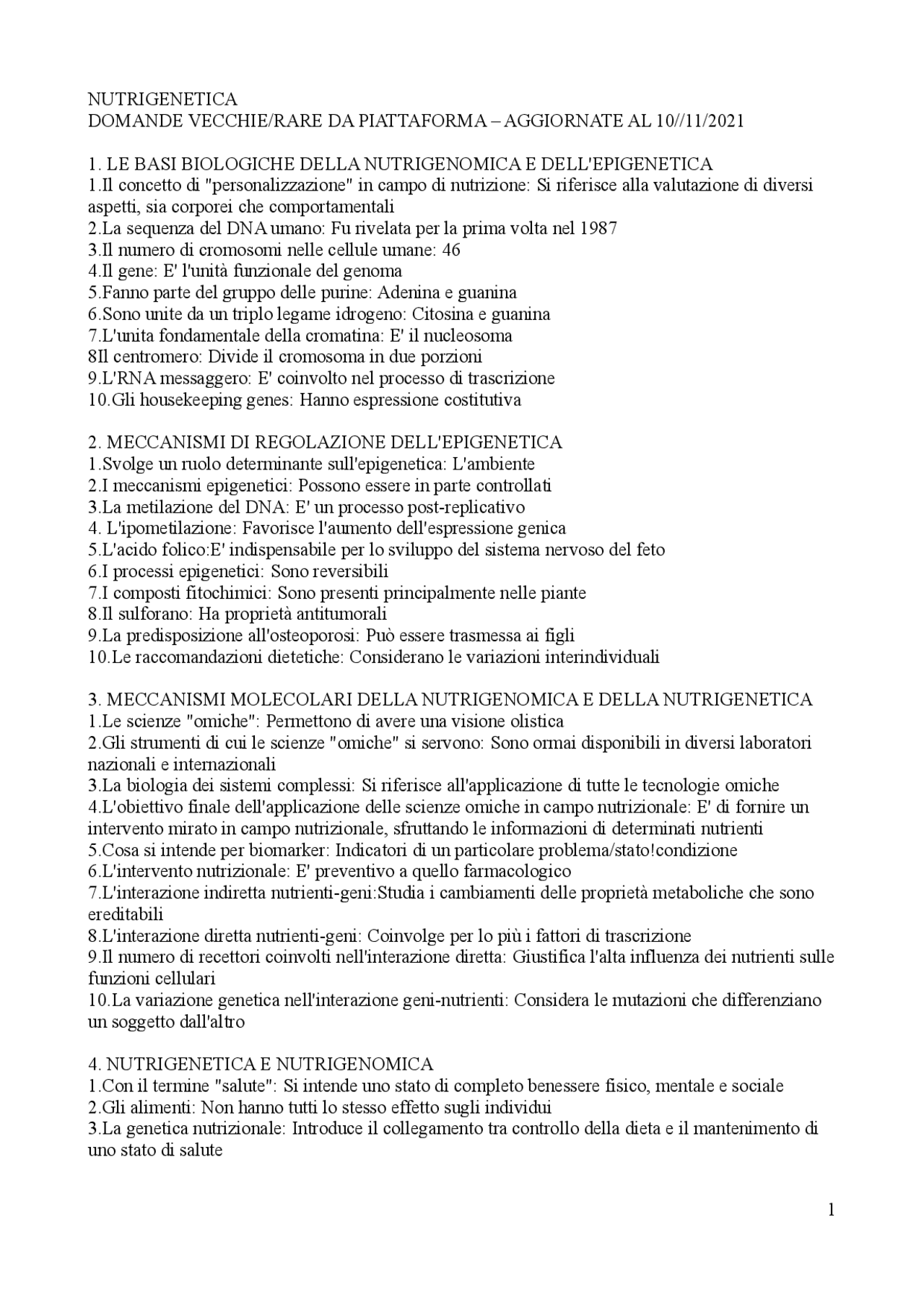 Domande E Risposte Pegaso Prove Desame Di Scienze Motorie Docsity