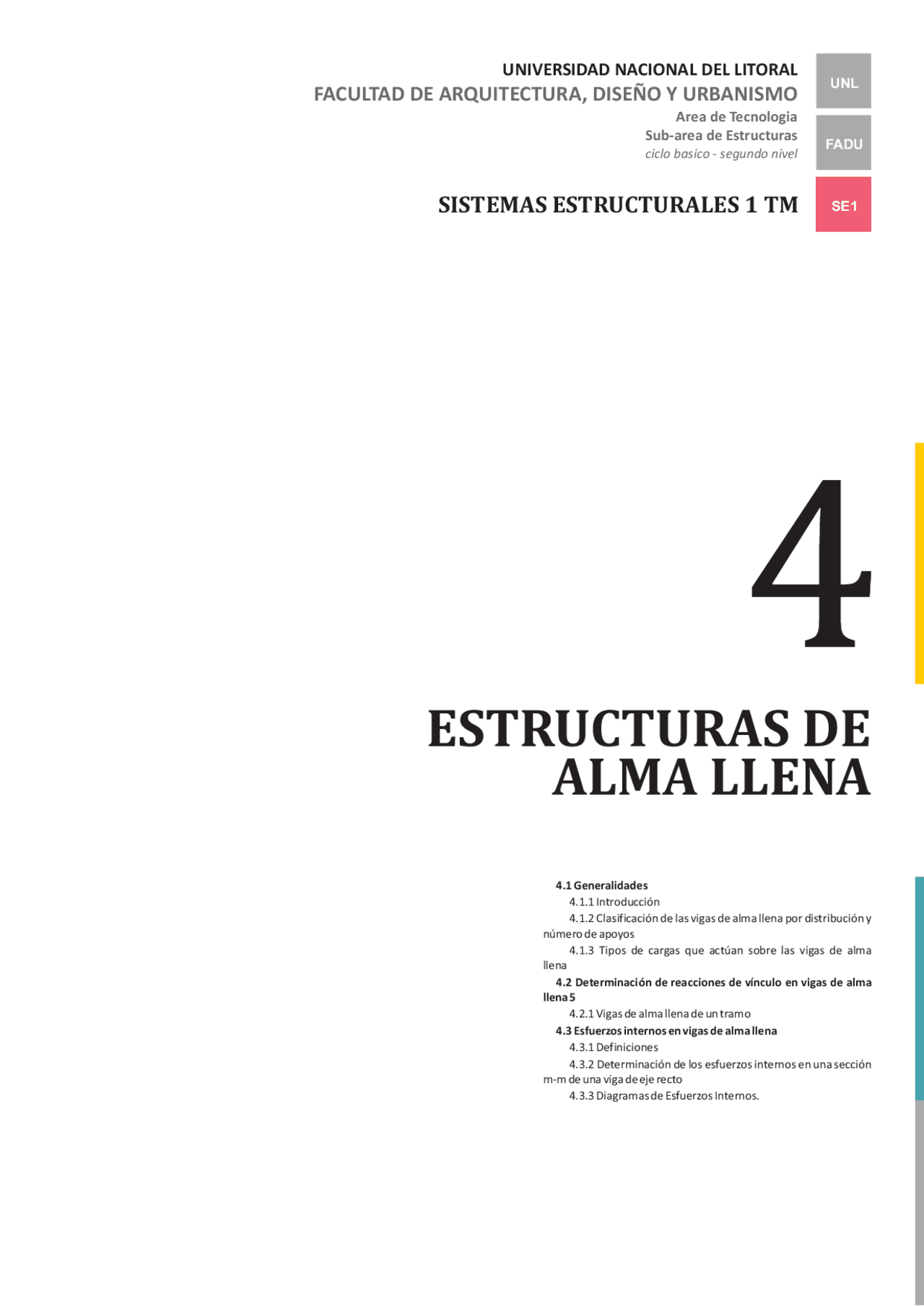 Sistemas Estructurales 1 Alma Llena Apuntes De Física Docsity