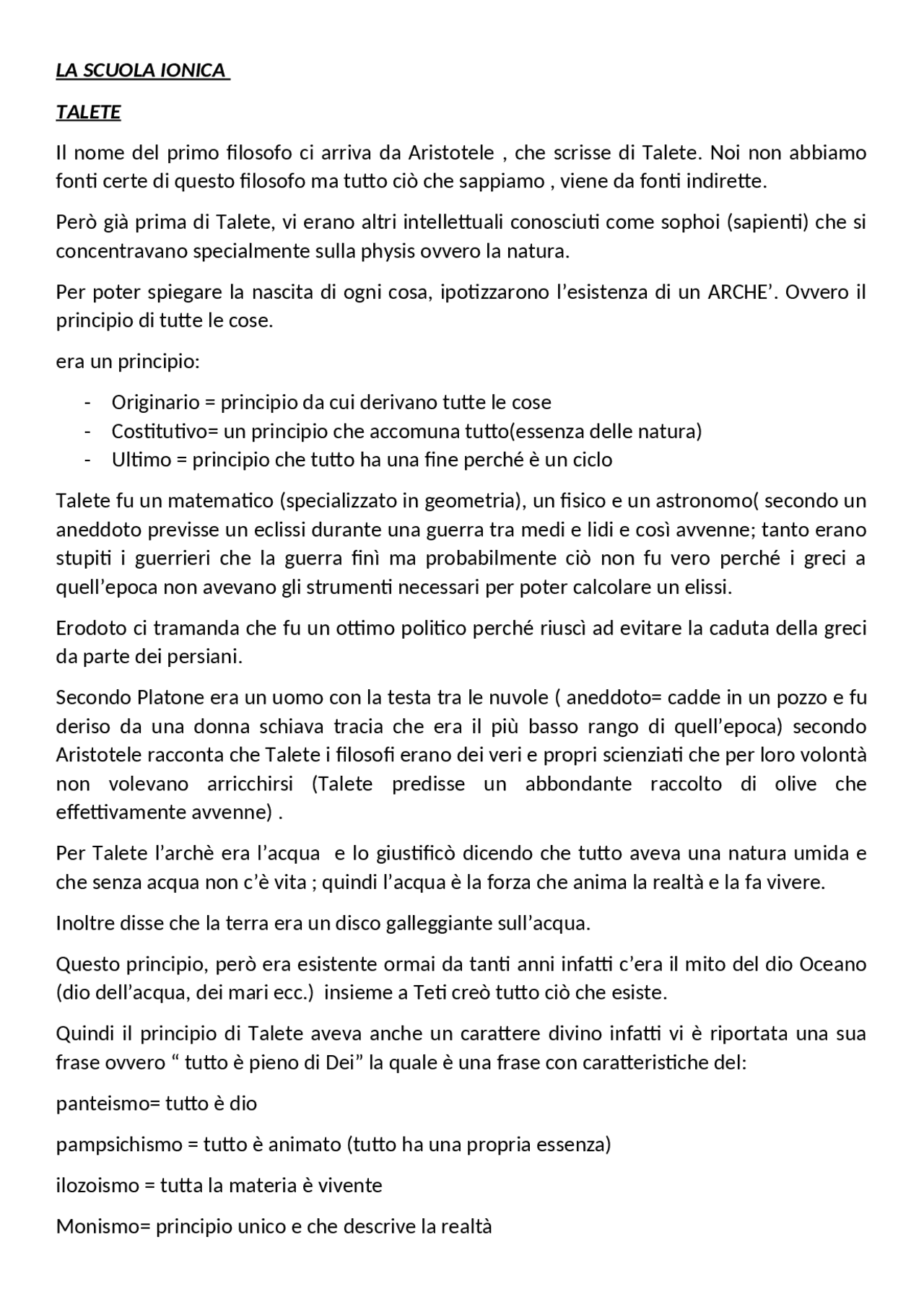 Riassunti 1 Unità Di Filosofia Schemi E Mappe Concettuali Di