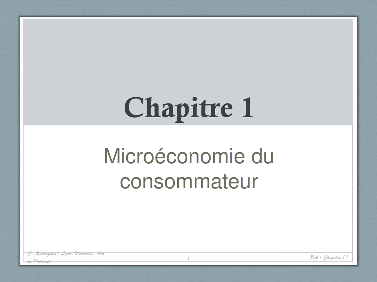Cours Microéconomie S1 Slides Microeconomics Docsity