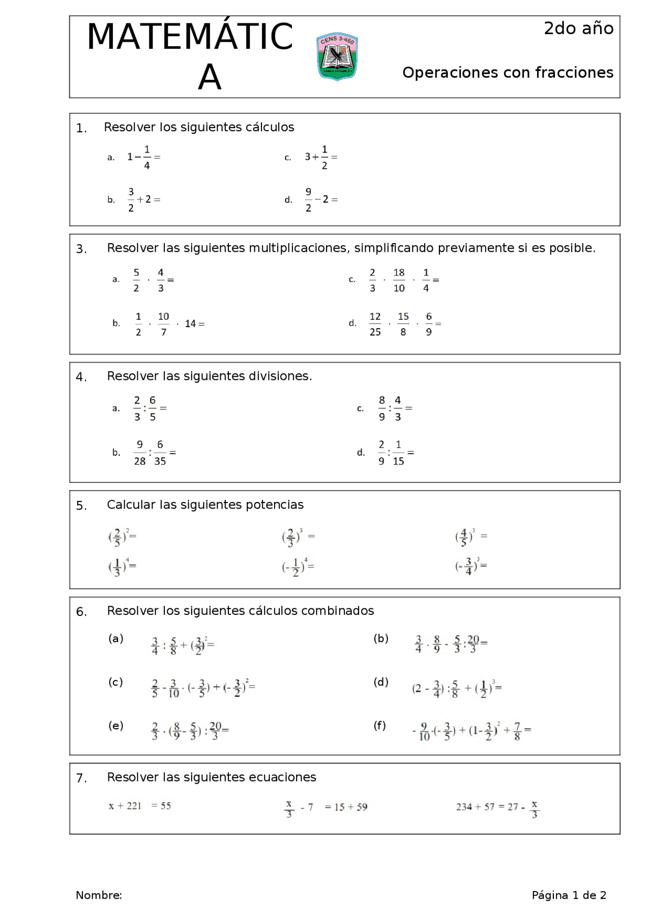 Ejercicios De Matemática Básica Ejercicios De Matemáticas Aplicadas A