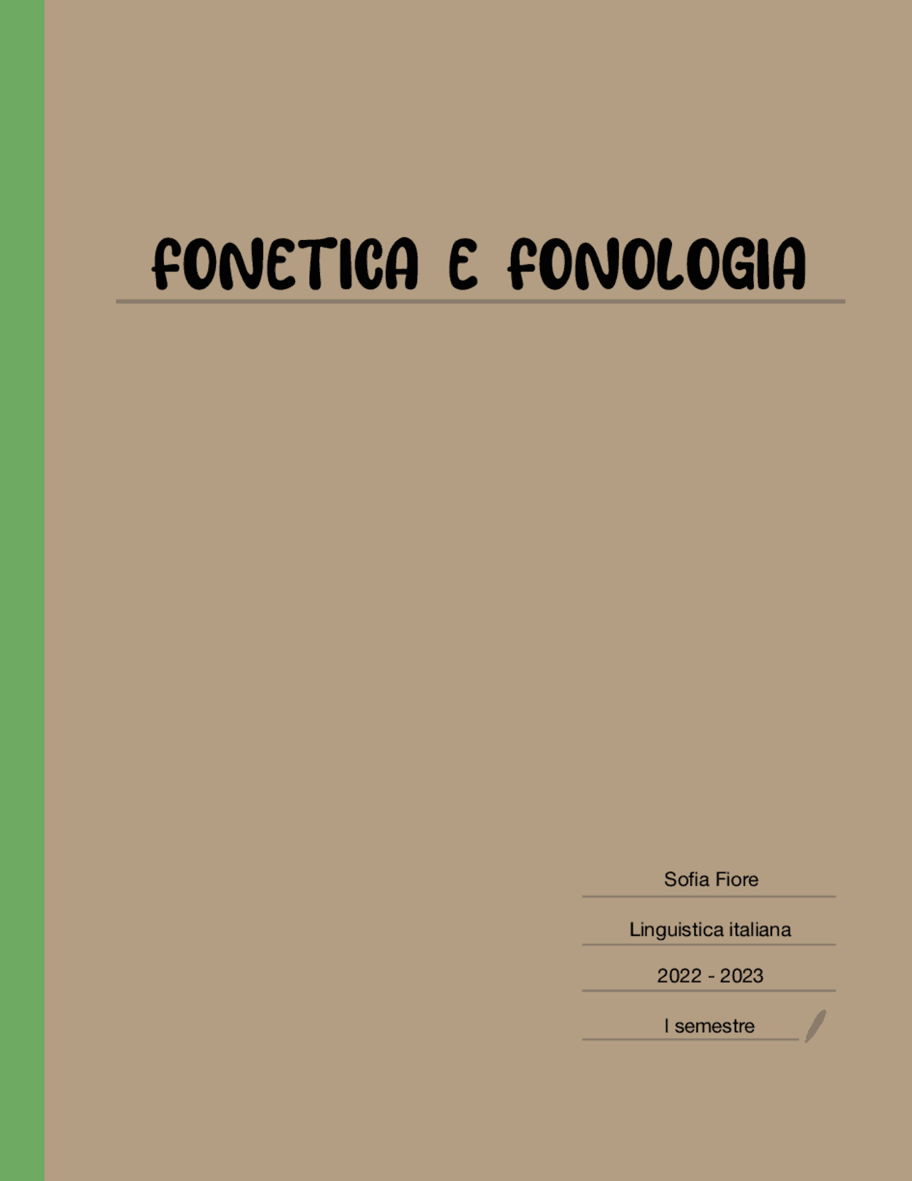 Fonetica E Fonologia Schemi E Mappe Concettuali Di Linguistica Docsity
