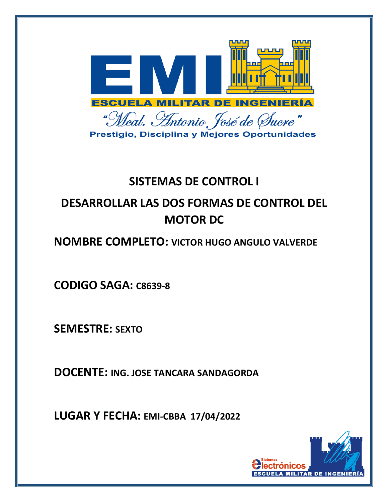 Ejercicios de control | Ejercicios de Sistemas de Control | Docsity