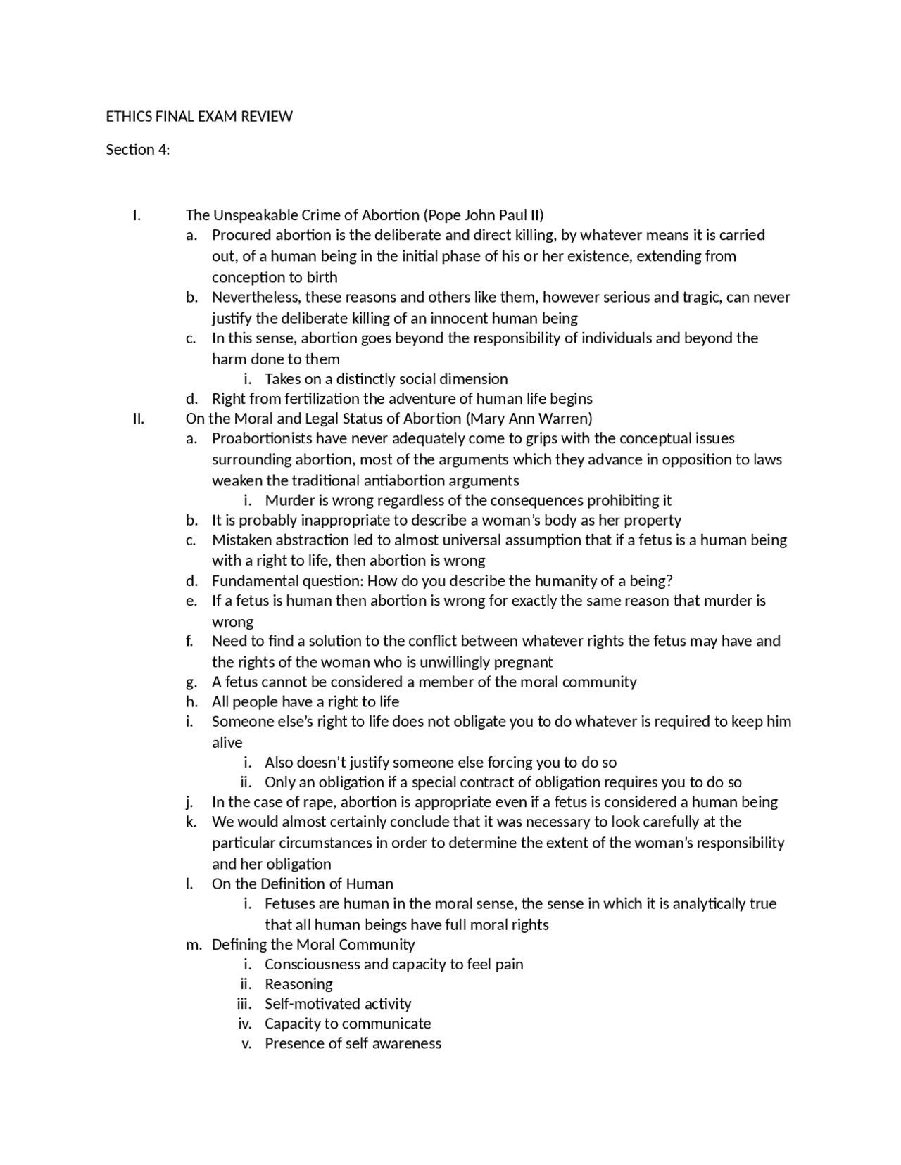 PHL 325M ETHICS-FINAL-EXAM-REVIEW.[LATEST] | Exams Health sciences ...