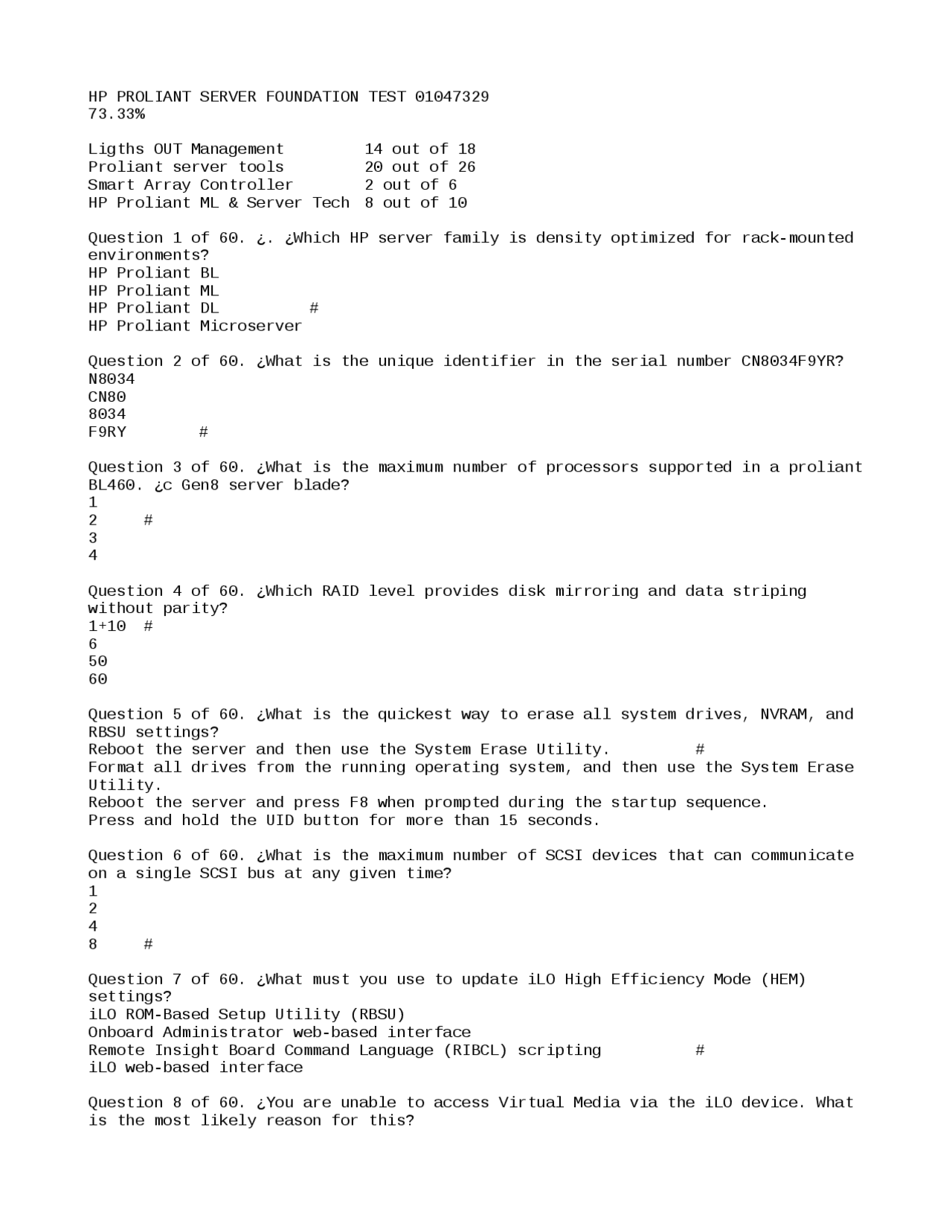 Server Test For Proviliant Exams Computer Vision Docsity