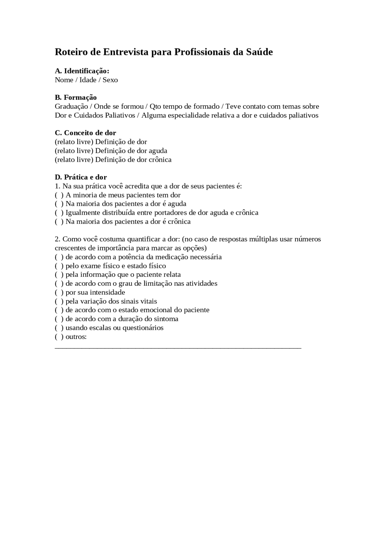 Roteiro De Entrevista Pronto - FDPLEARN