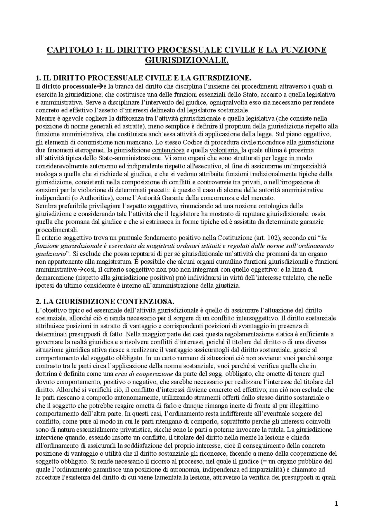Riassunto libro 1 Diritto processuale civile-Balena | Dispense di Diritto Processuale Civile ...