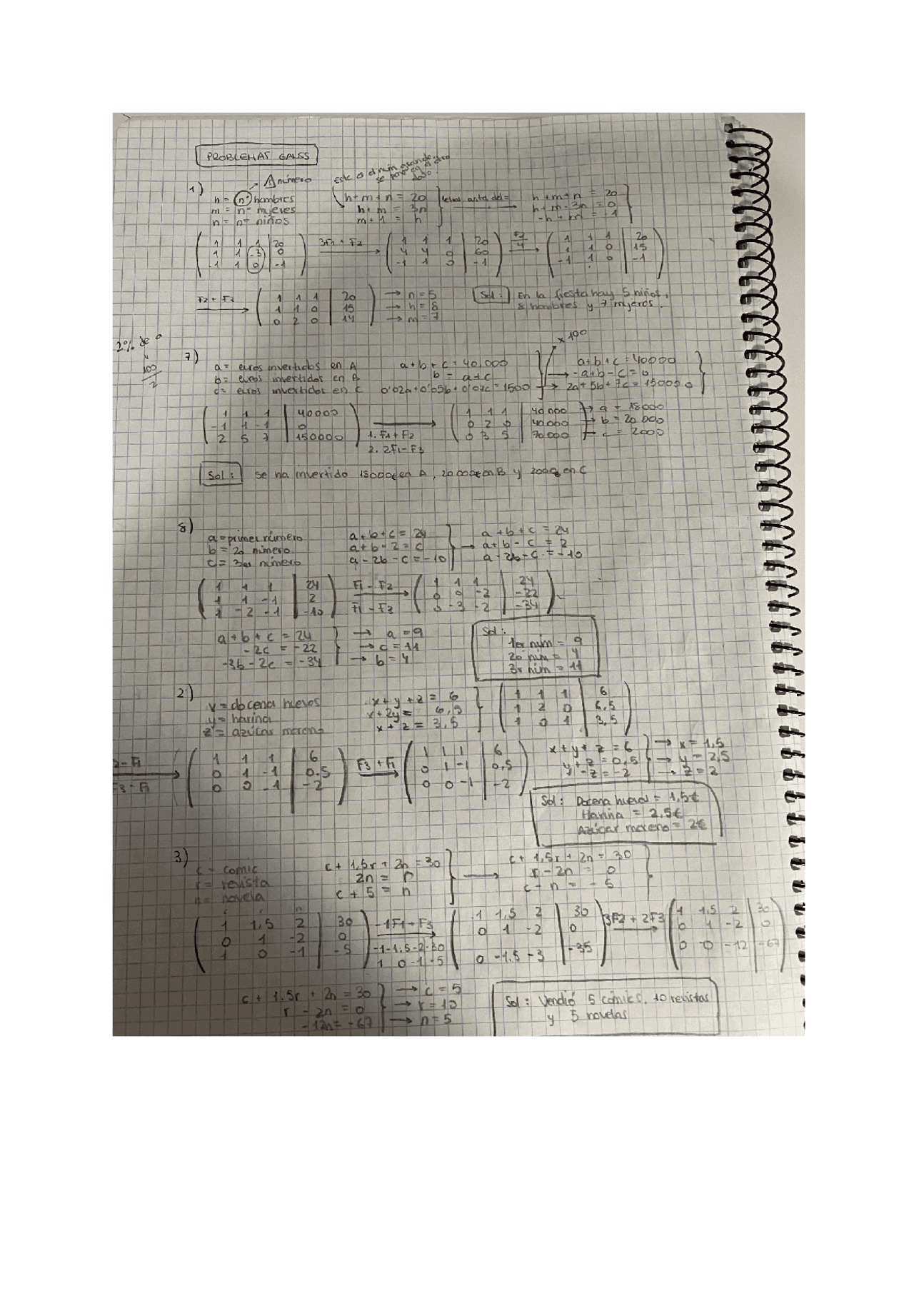 Matemáticas Aplicadas Ejercicios De Matemáticas Docsity