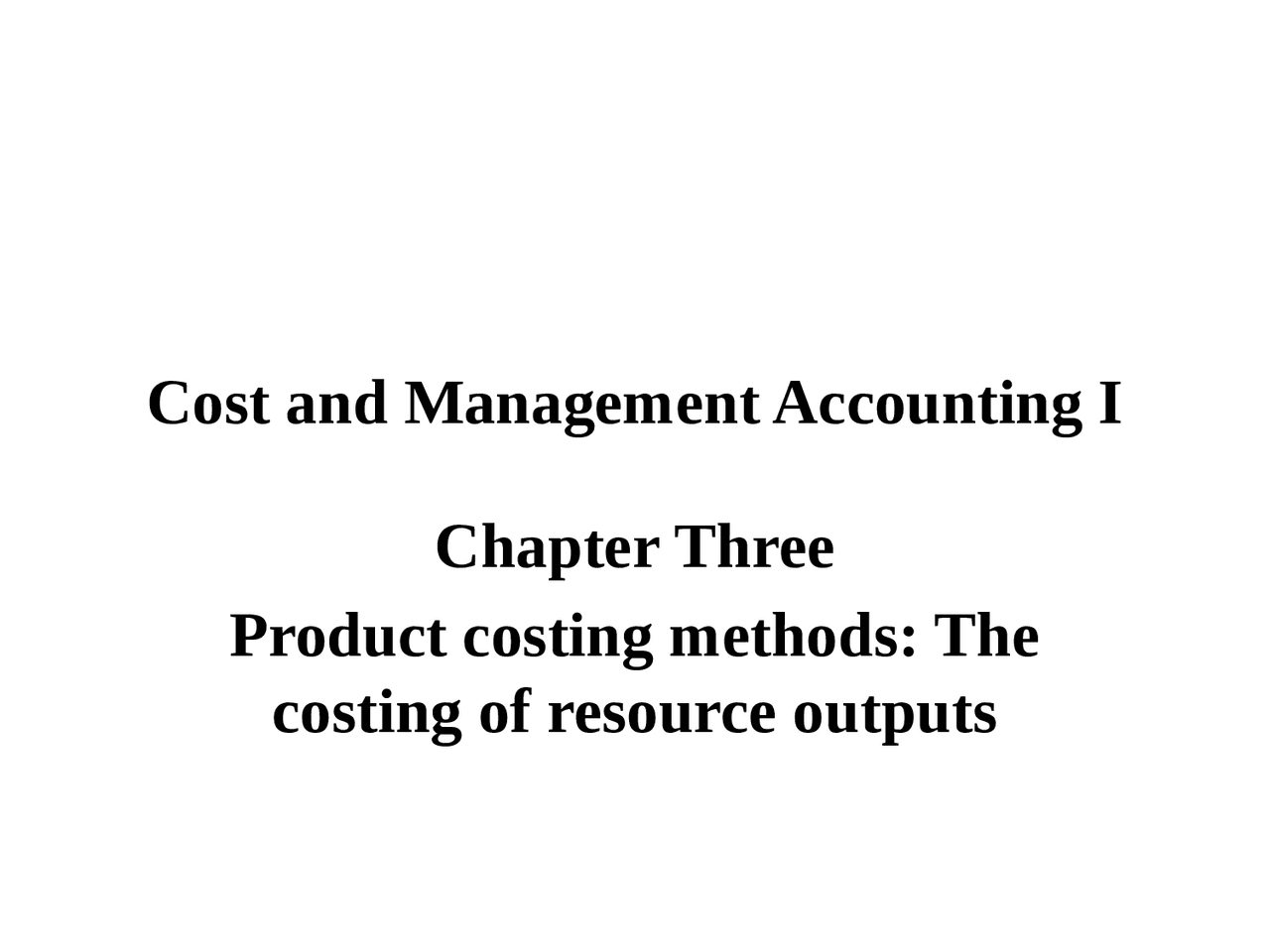 Cost Management chapter 1-4 and assignments. | Summaries Cost ...