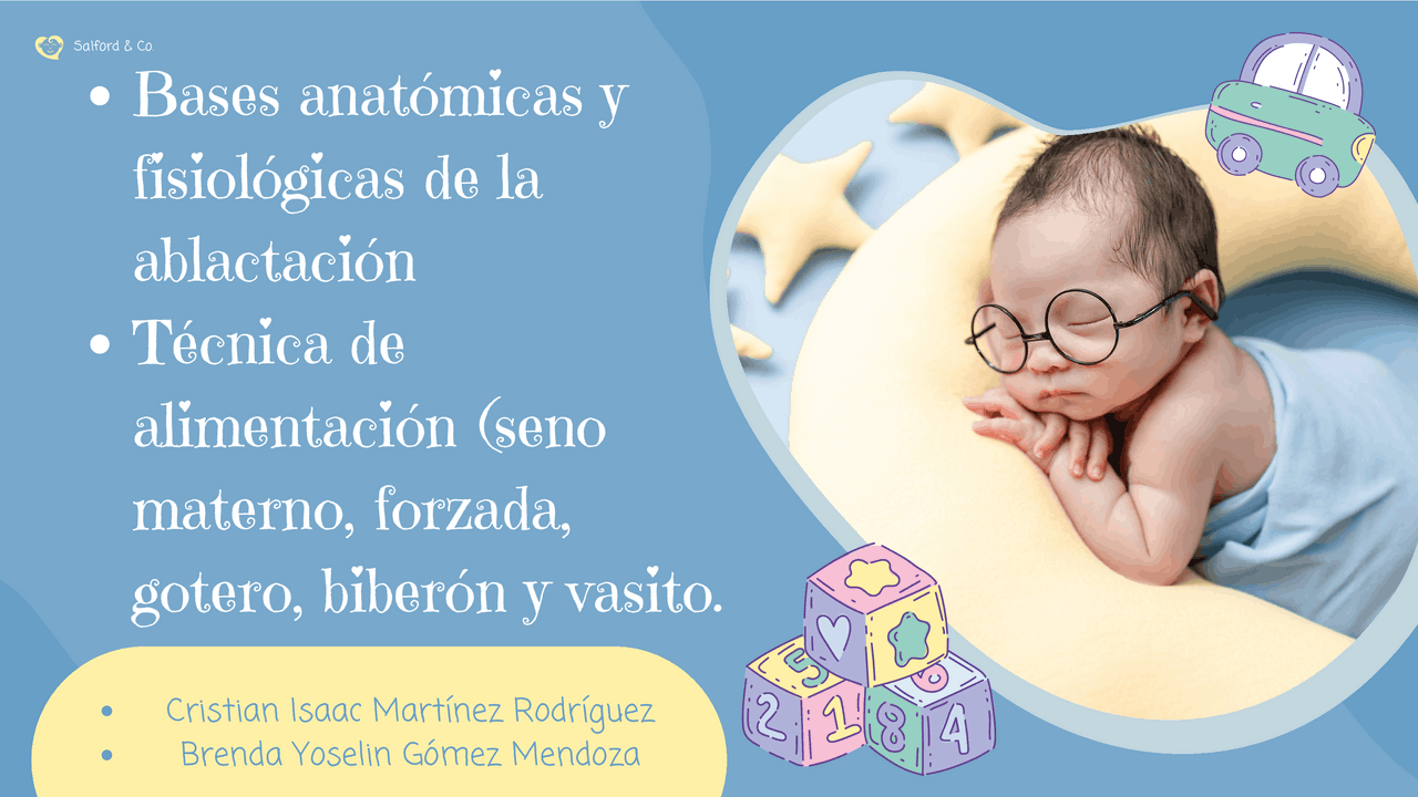 Bases anatómicas y fisiológicas de la ablactación, Técnica de ...