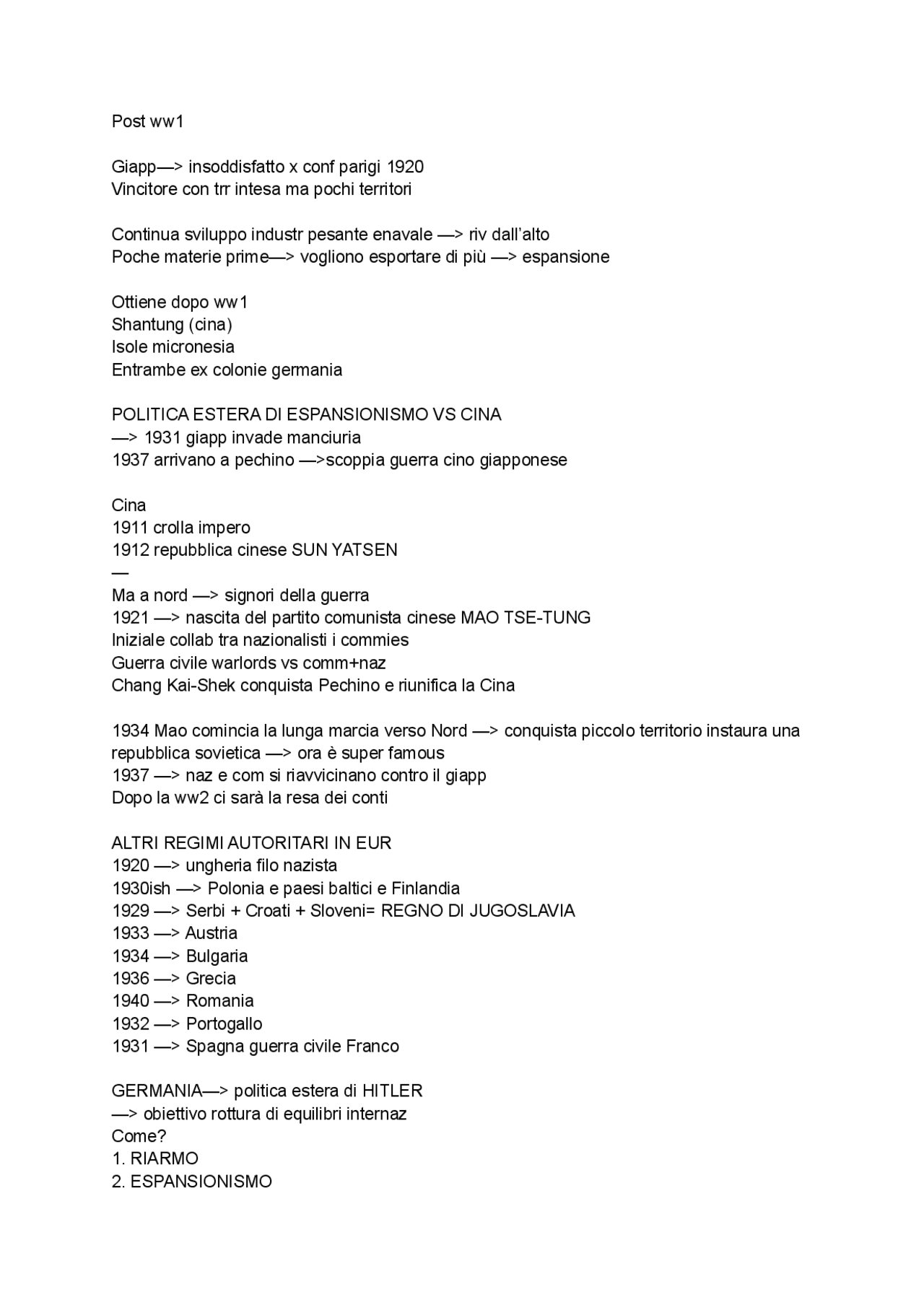 Seconda Guerra Mondiale Schema Riassuntivo Schemi E Mappe Concettuali