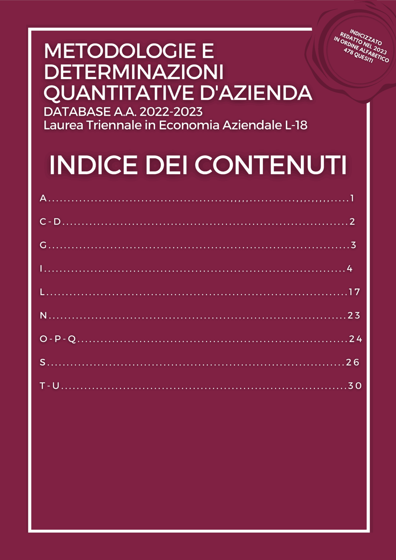 Domande E Risposte Metodologie E Determinazioni Quantitative Dazienda